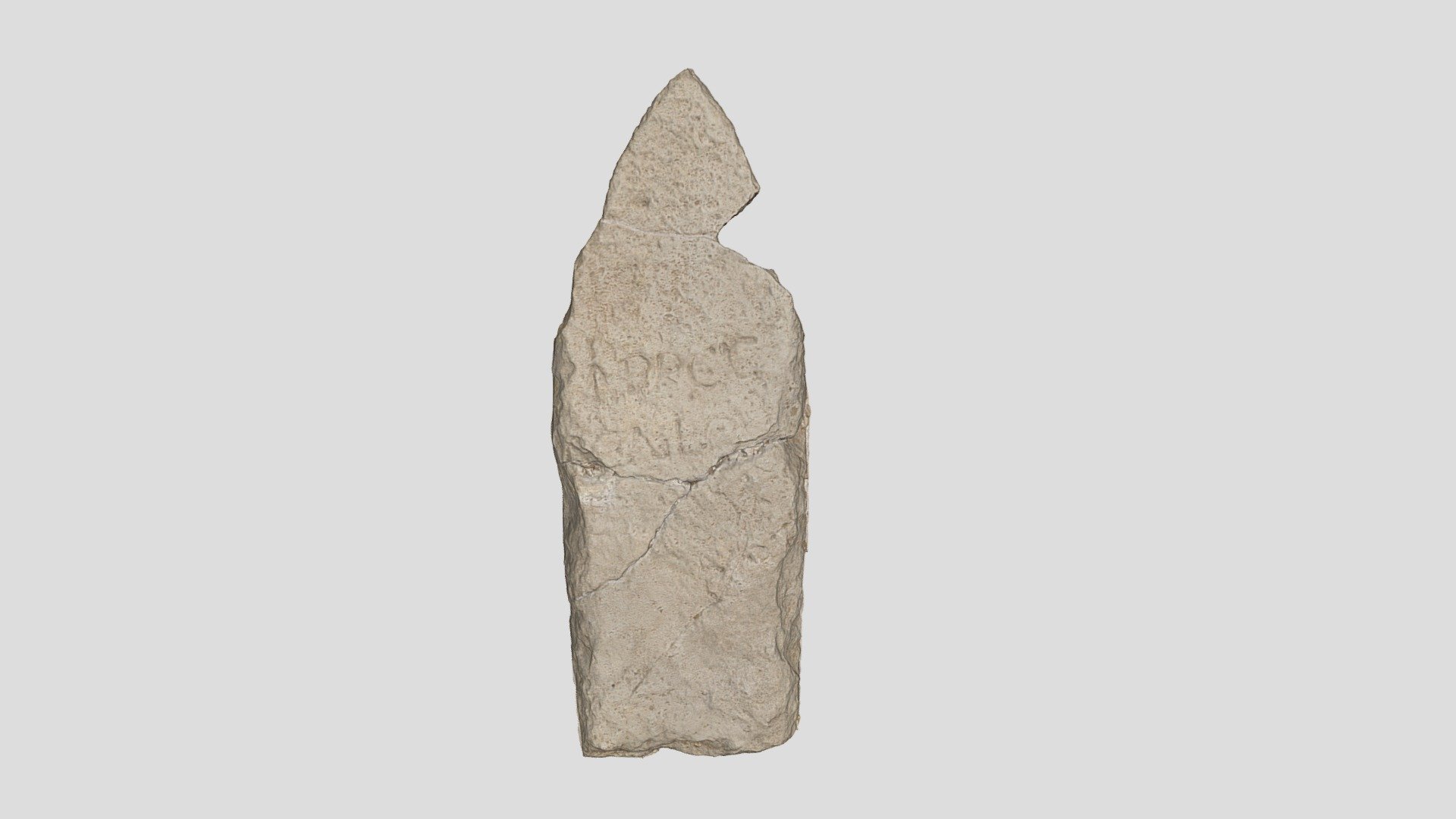 Roman milestone of Gallus and Volusian - 3D model by Southampton ...