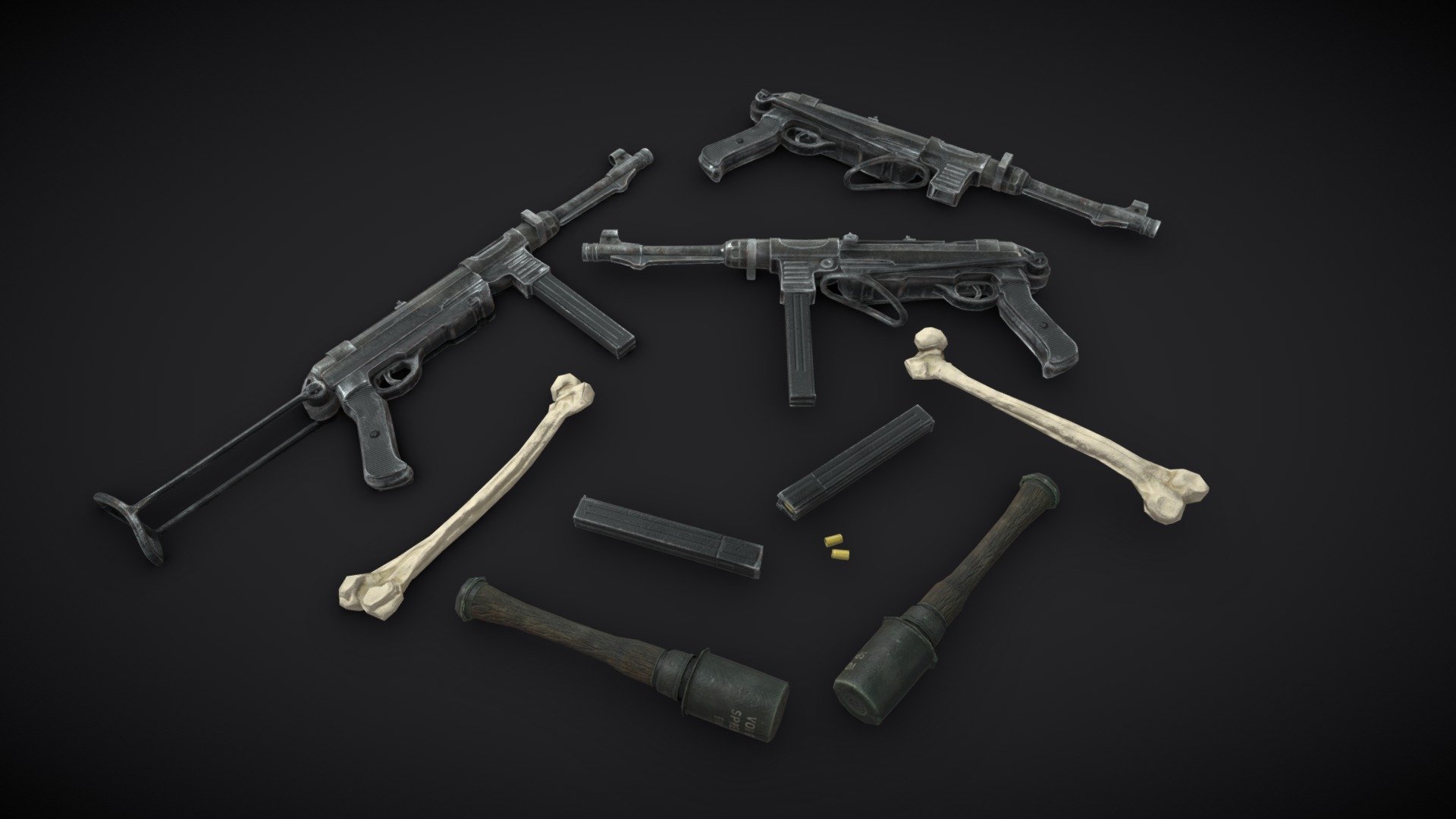 WW1 Weapons - 3D model by Vincent Gernand (@VincentGernand) [6645d68 ...