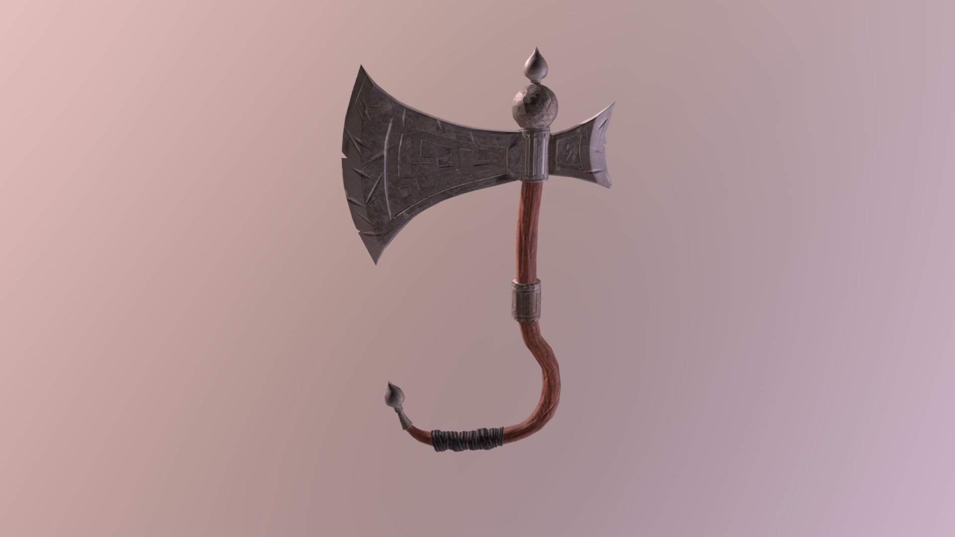 Axe Style 1 - Blender 2.8 - OBJ File + Textures - 3D model by phongly ...