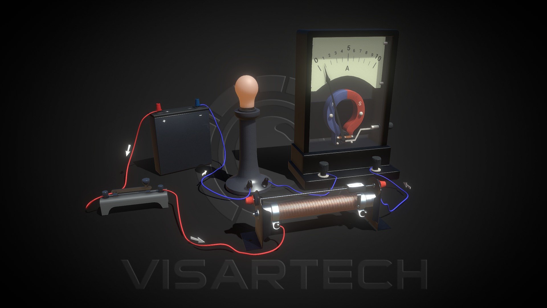 Ammeter - 3D model by Visartech [66495fb] - Sketchfab