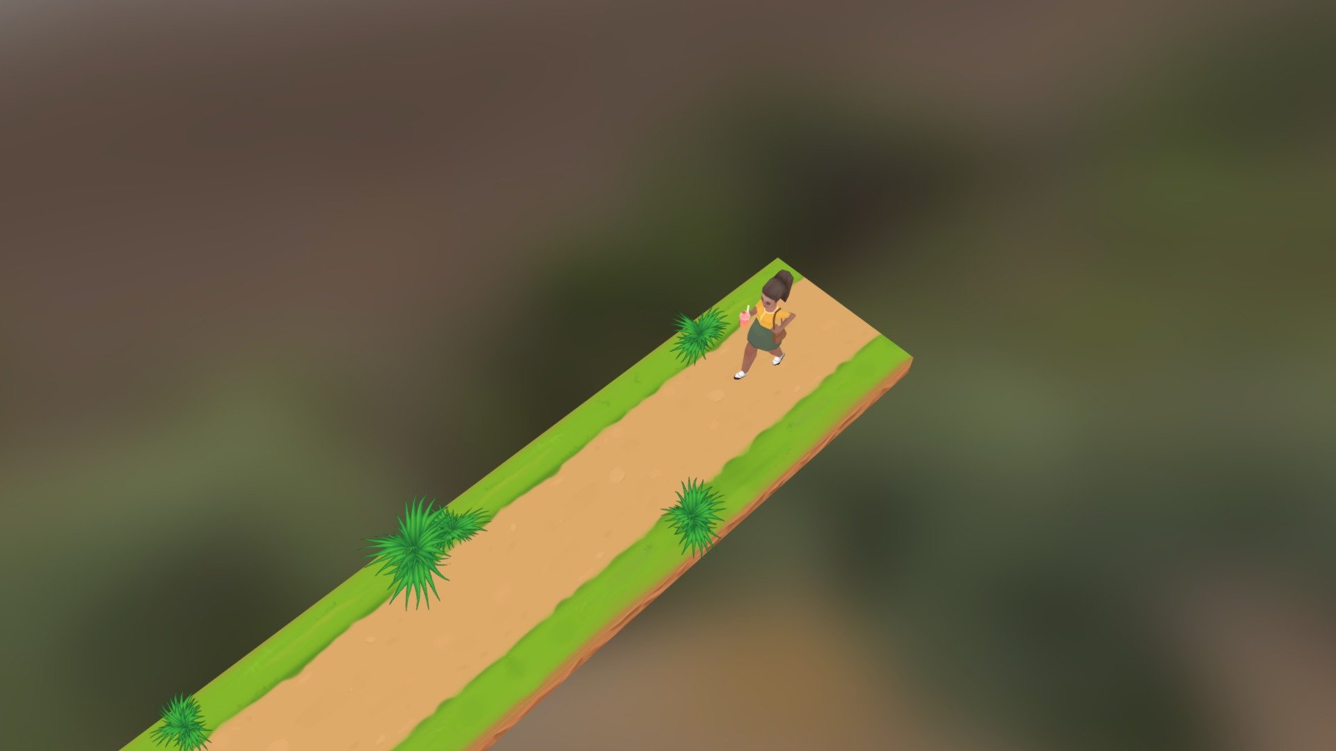 Girl walking animation - 3D model by Lizardsking [6649ffa] - Sketchfab