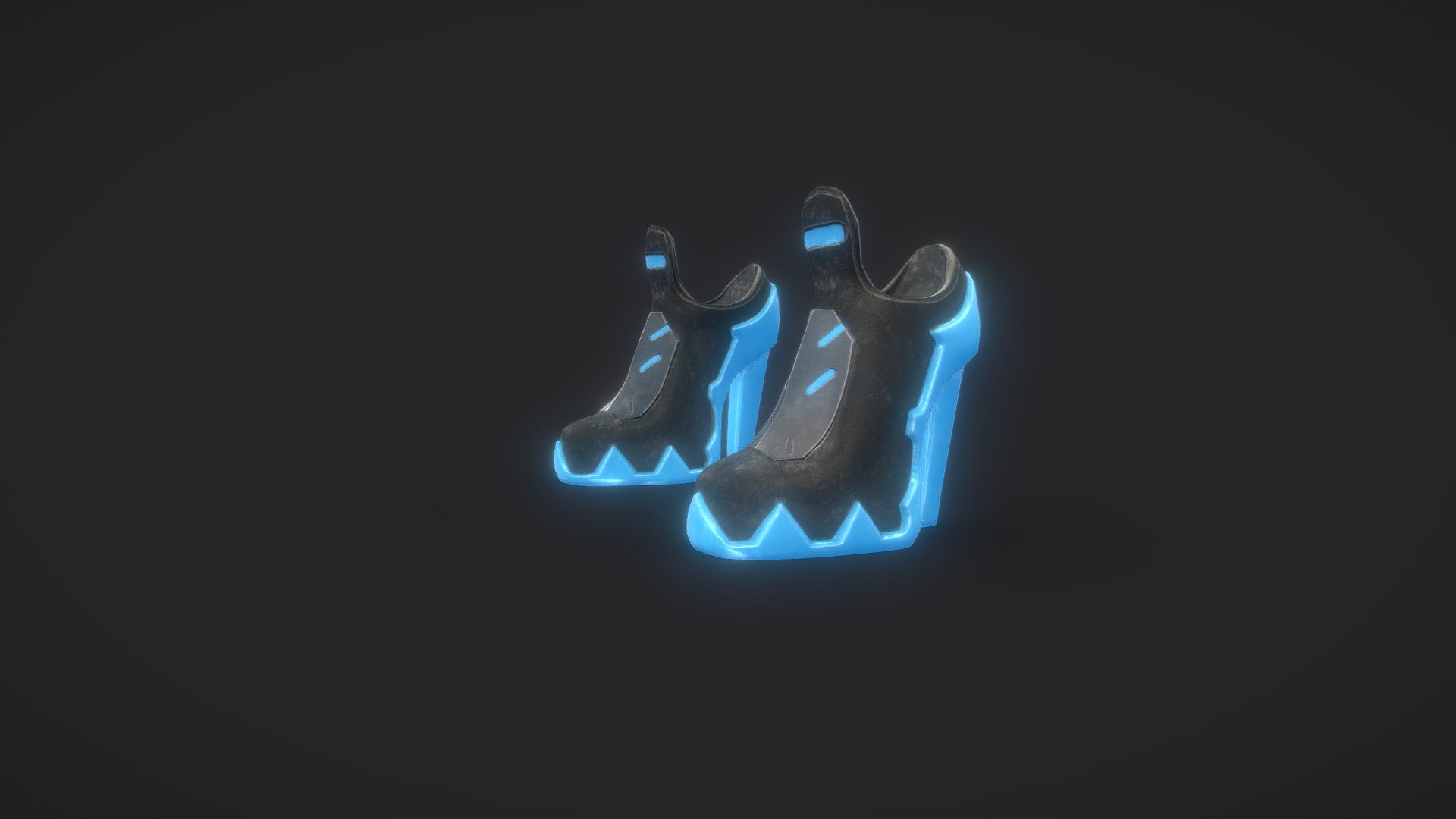 Female High Heels Cyberpunk Ankle Boots - Buy Royalty Free 3D model by ...