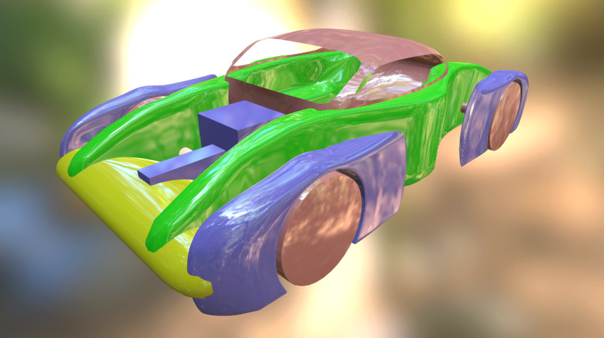 Car with almost open wheels - Download Free 3D model by arnero [664cae4 ...