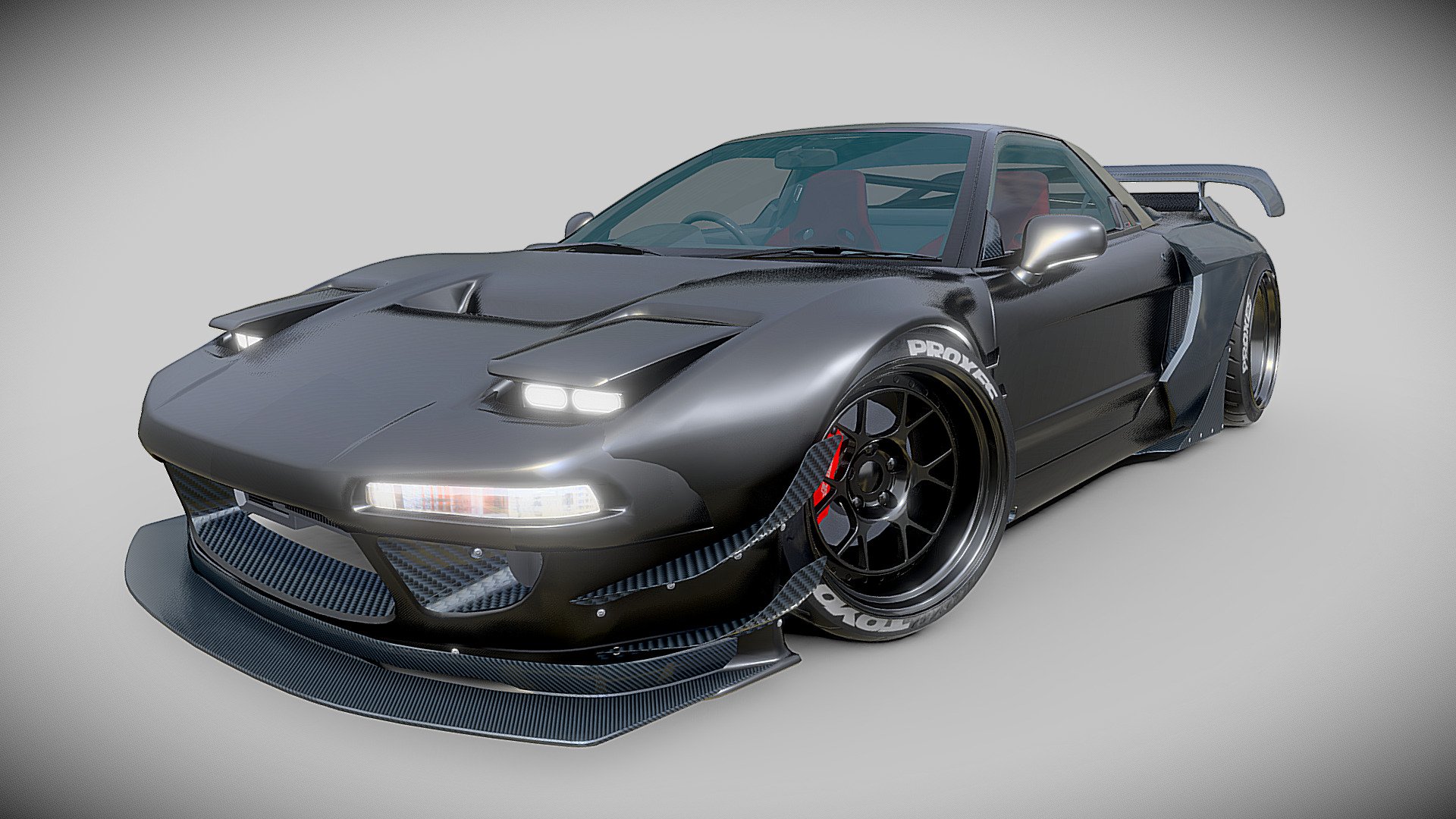 NSX-R (kitBash) - 3D model by OGL (@GaryLim) [664caf9] - Sketchfab