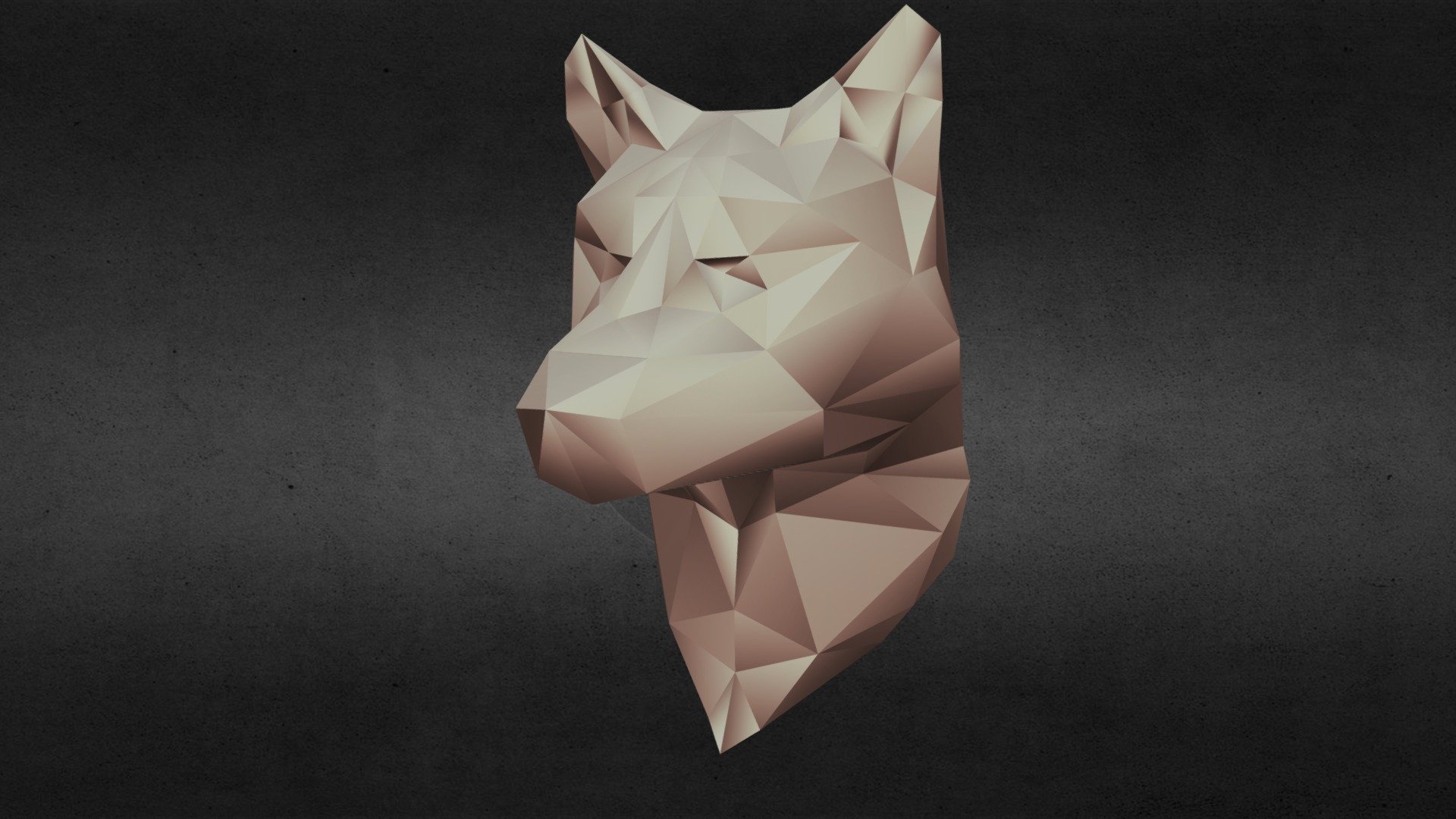 Wolf polygonal model - 3D model by KinderCraftKingdom [664cc07] - Sketchfab