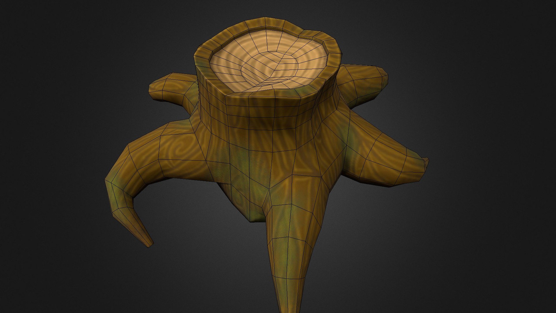 Stump Low Poly- Very Hi Resolution - Download Free 3D model by mbesham ...
