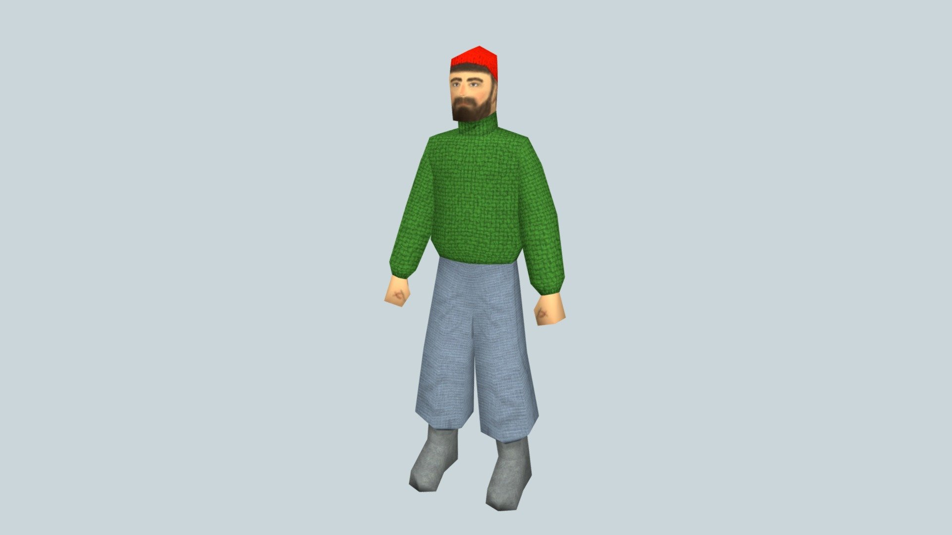 Winter Human Ps1 Graphics - 3D model by Guso [664f1ba] - Sketchfab