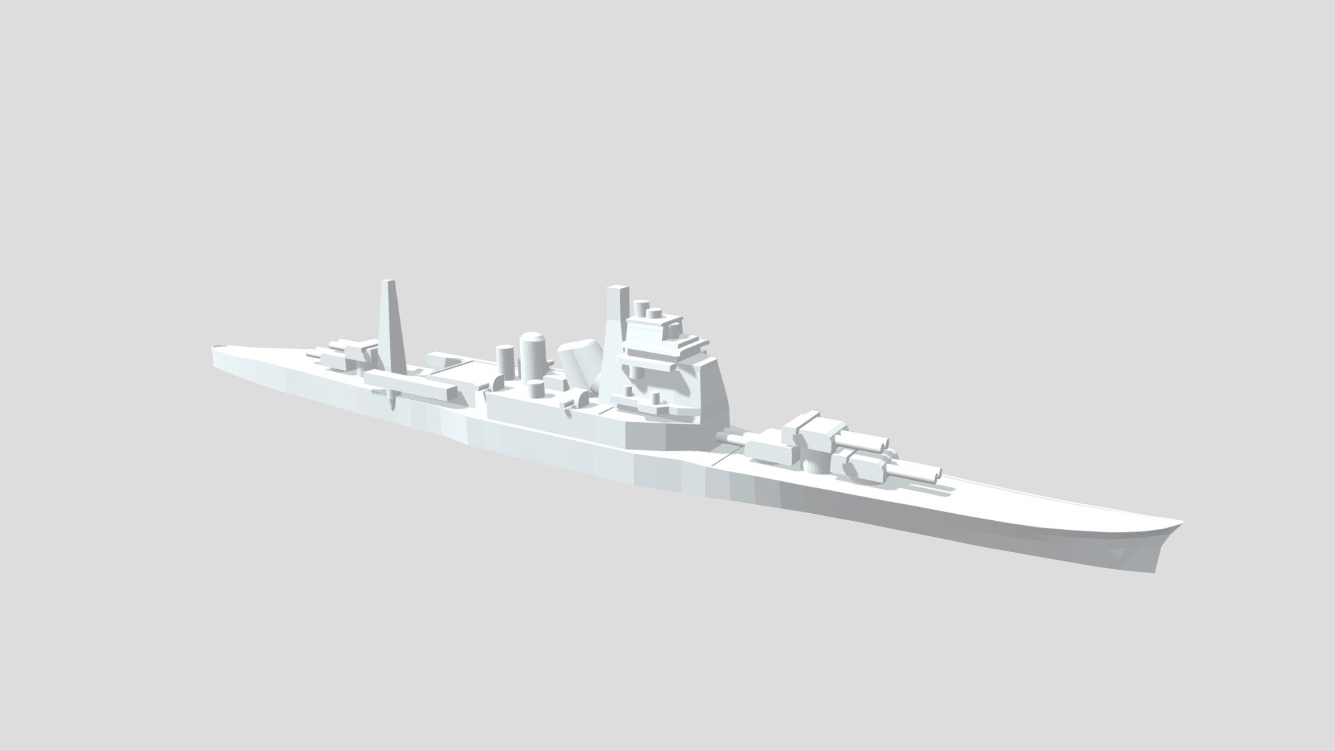 IJN Takao/ Atago - Model for 1/4000 printing - Download Free 3D model ...