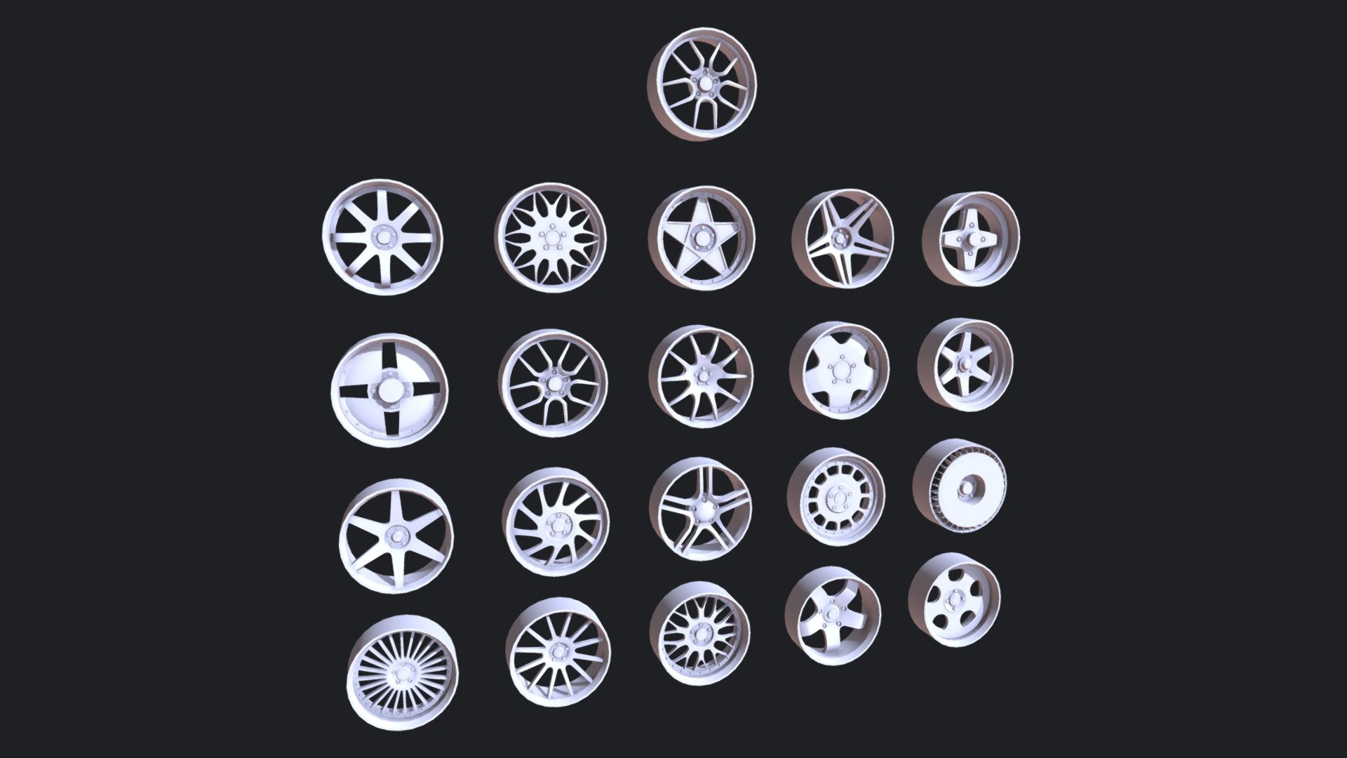 Car wheel ( package 21 pieces ) - 3D model by Dmitriev Evgeny ...