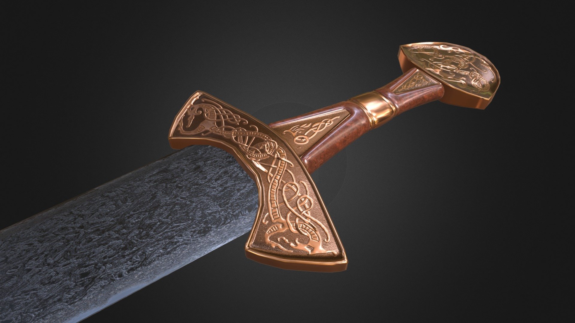 Suontaka Viking Sword 3D Model - 3D model by pixelTumbler [665753d ...