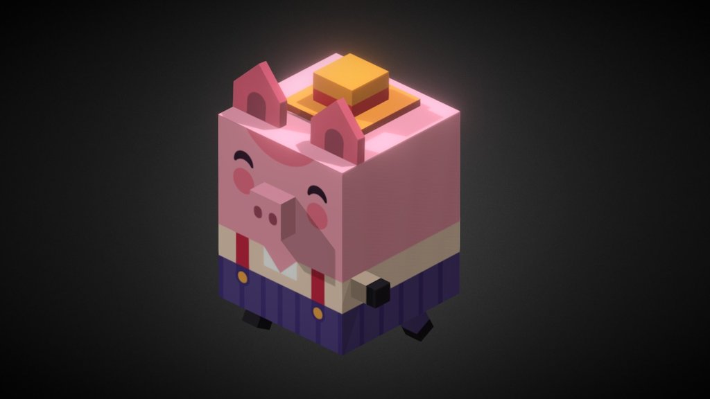 Pig2_anim - 3D model by onikoge [6657672] - Sketchfab