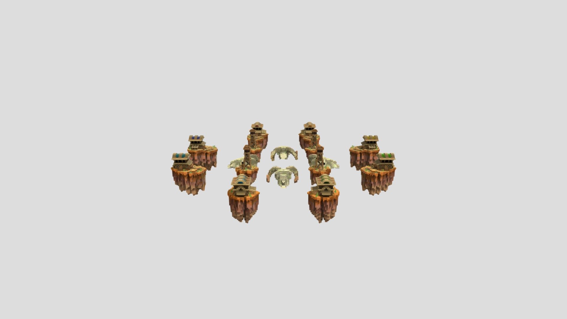 PixelMine | 4 Classic Bedwars Maps 4 - 3D model by Pixel Mine ...