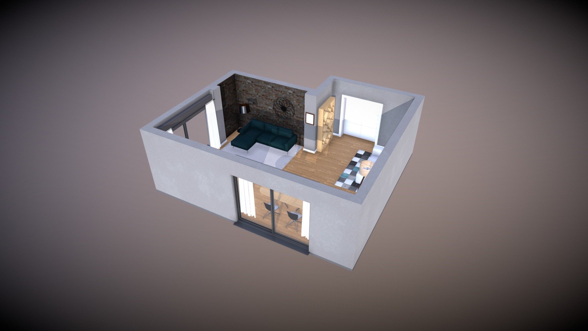 salón demo - 3D model by lezzagon [6658d1f] - Sketchfab