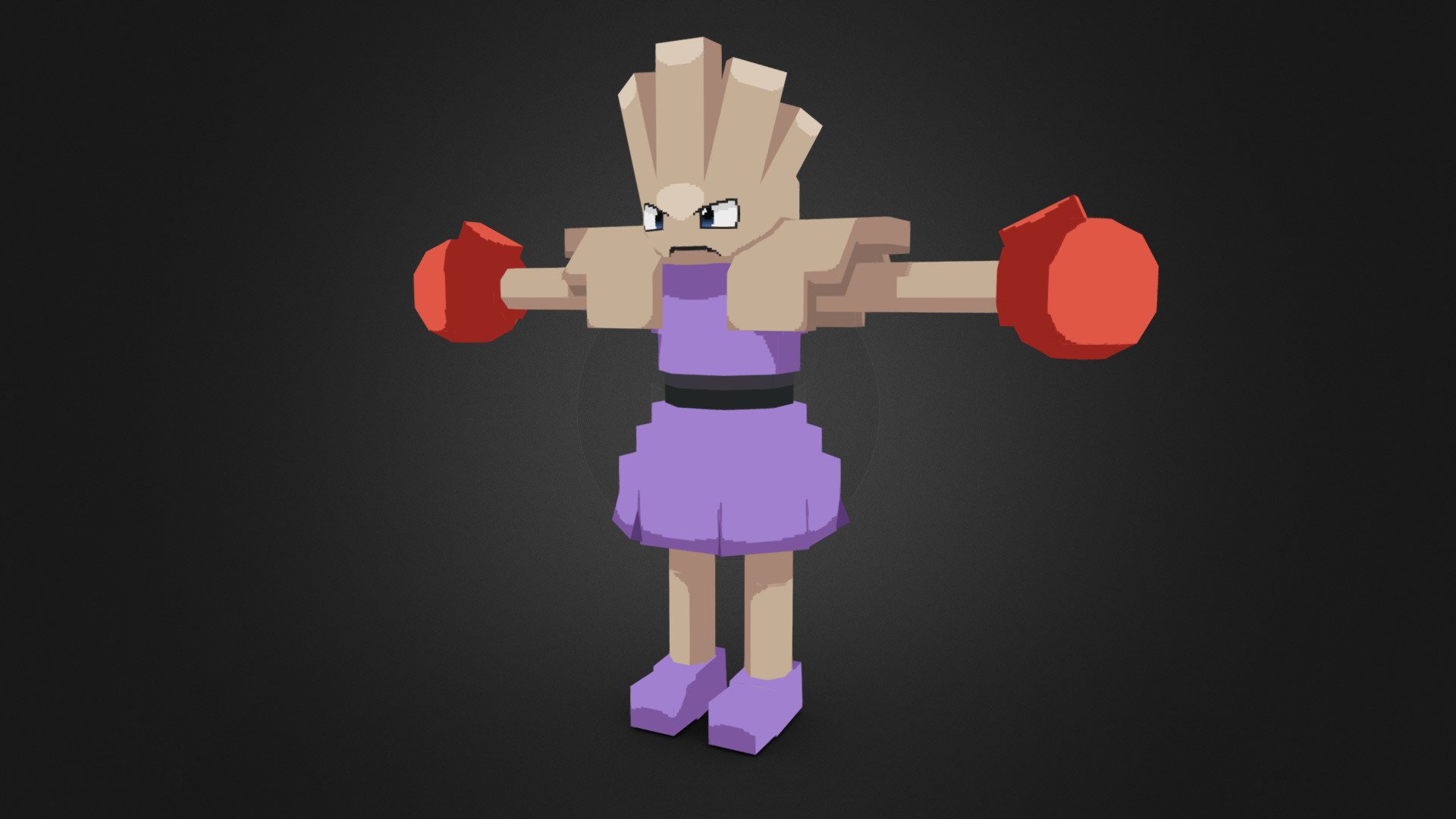 Hitmonchan - 3D model by BeBlock (@beblockstudio) [6658fd6] - Sketchfab