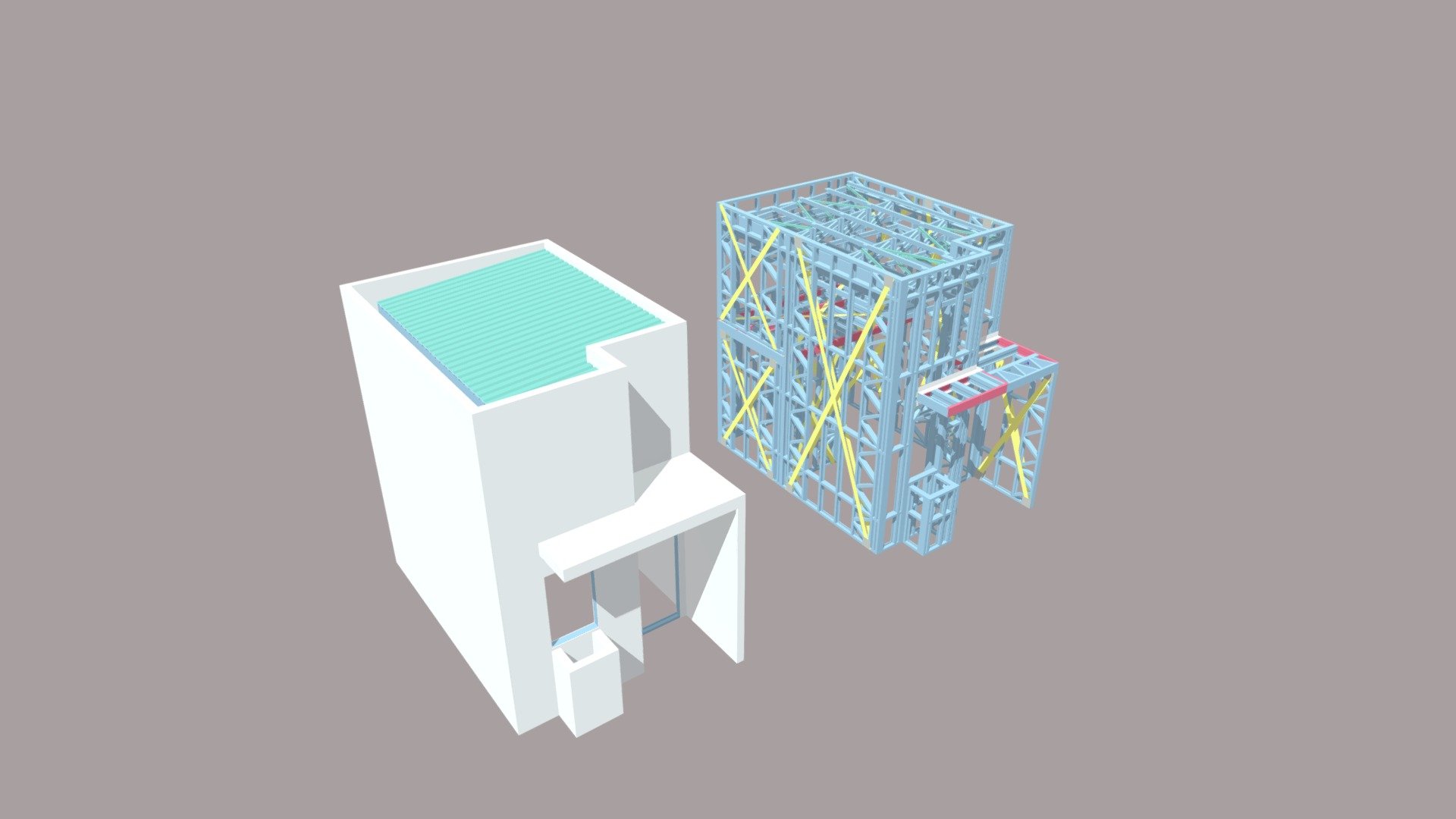 Kitnet- Modelo 01 FD - 3D model by FA Steel Engenharia (@fasteeleng ...