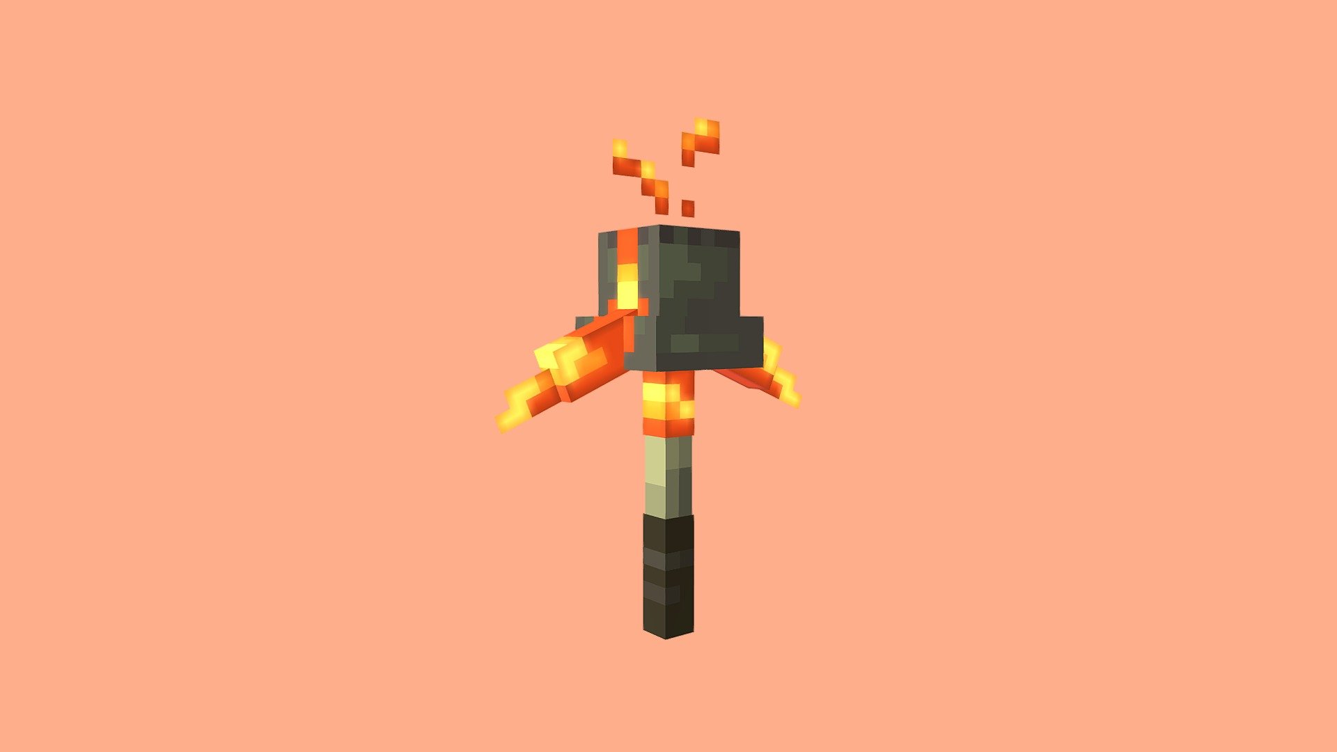 Volcanic Pickaxe - 3D model by /SummonGeet (@coolmodeler) [665a890 ...