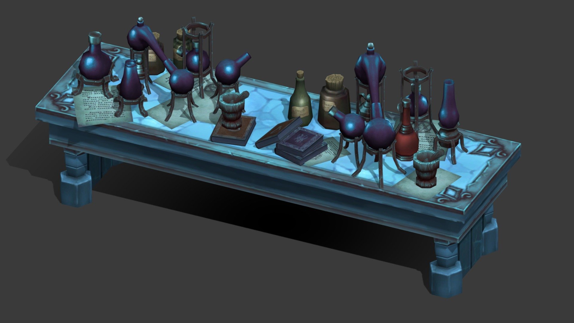 Research Table - Buy Royalty Free 3D model by usmangill [665b95d ...