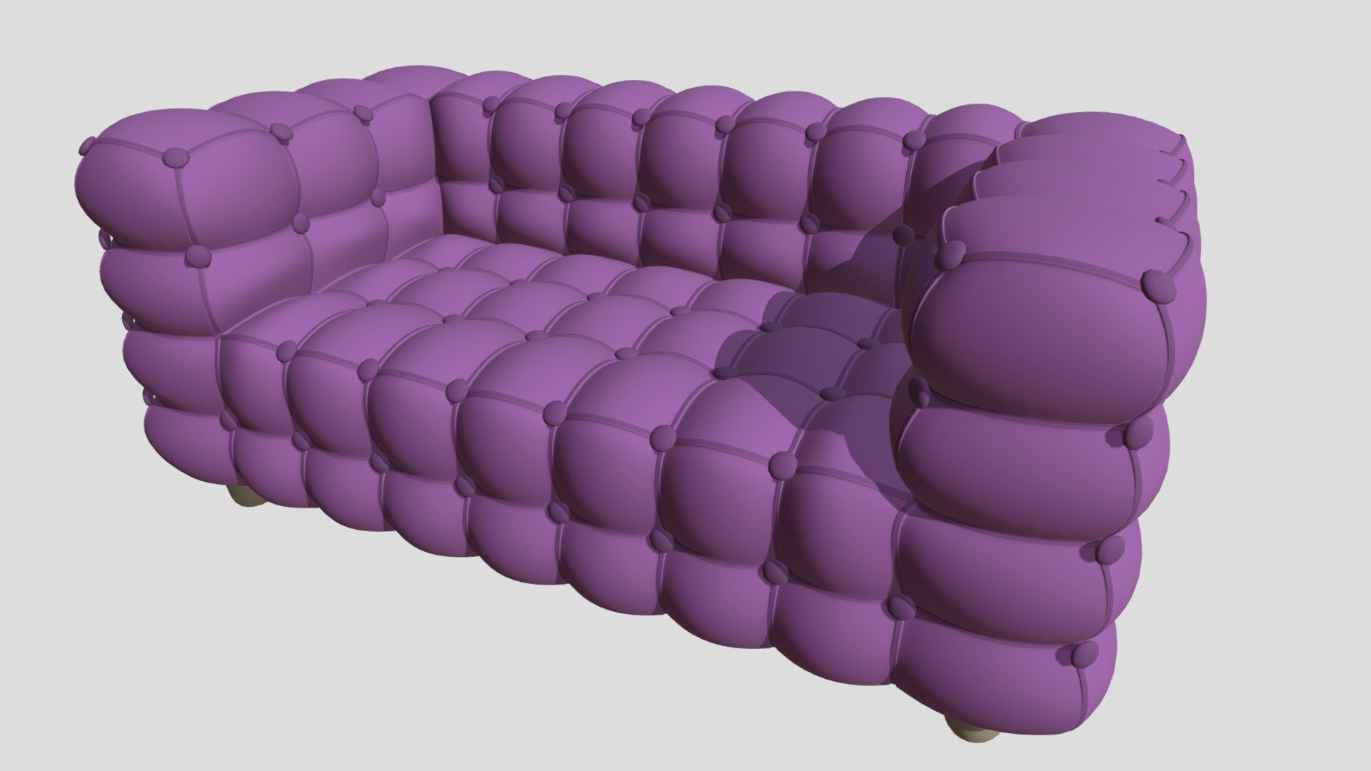 Chesterfield Sofa With Buttons - Download Free 3D model by milaink ...