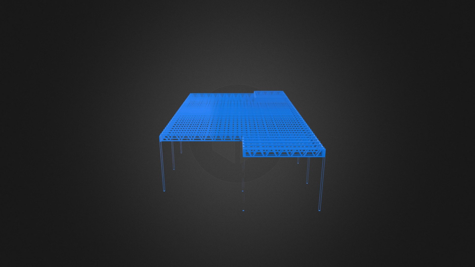 Cameron's Kitchen no centre posts 407 high joist - 3D model by Modular ...