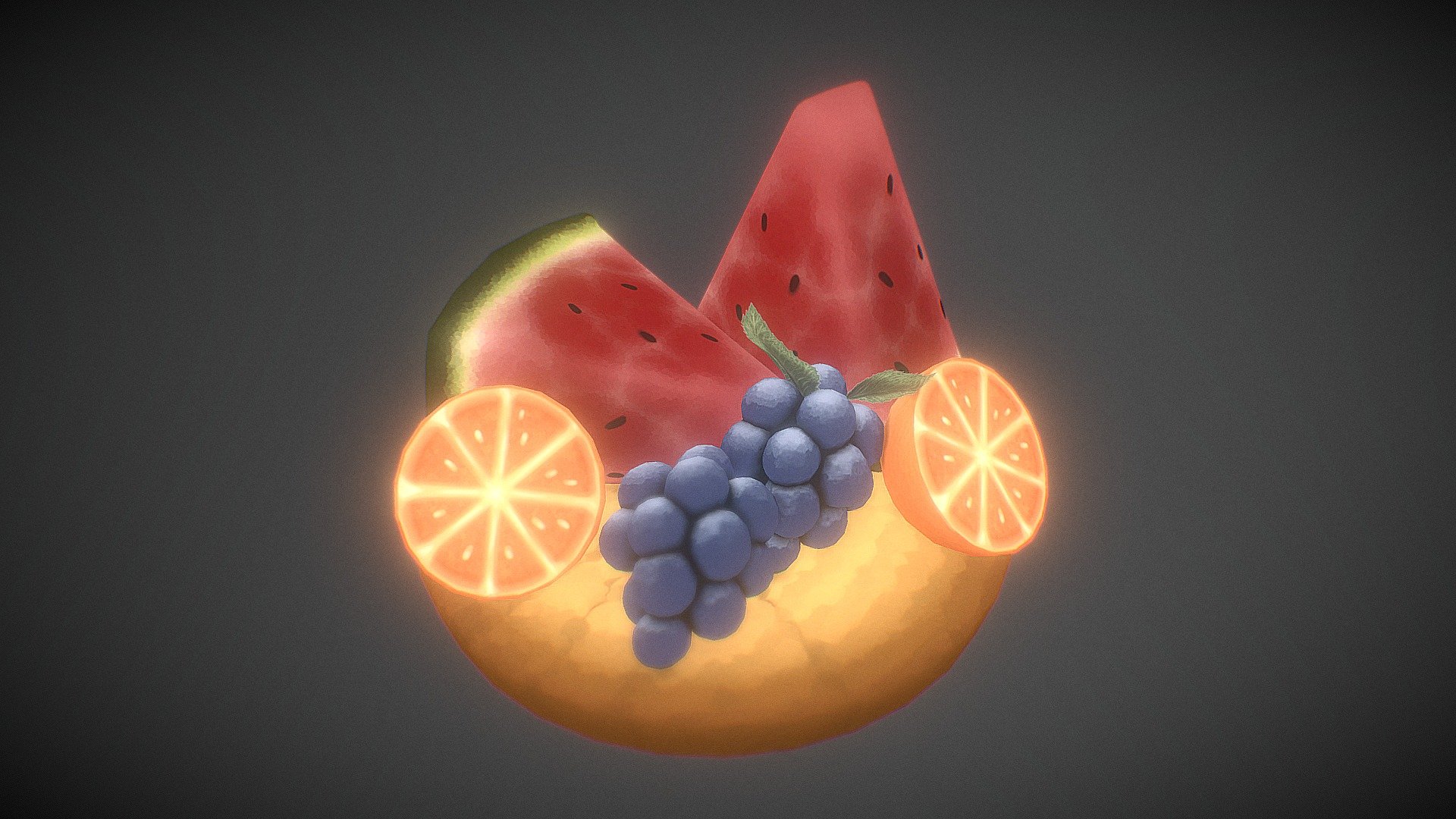 Summer Fruits - 3D model by PauloHNCosta (@PauloHNCostaArt) [666060b ...
