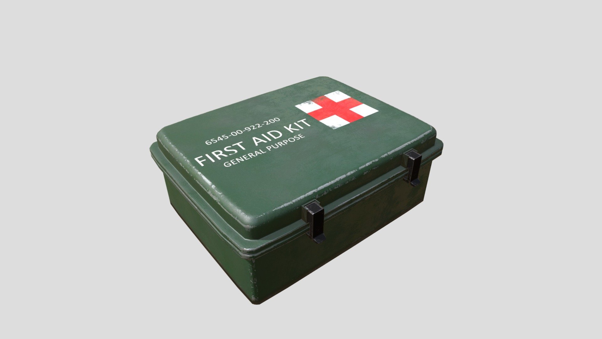 Military Old First AID KIT - 3D model by Joanmi [6660cd1] - Sketchfab