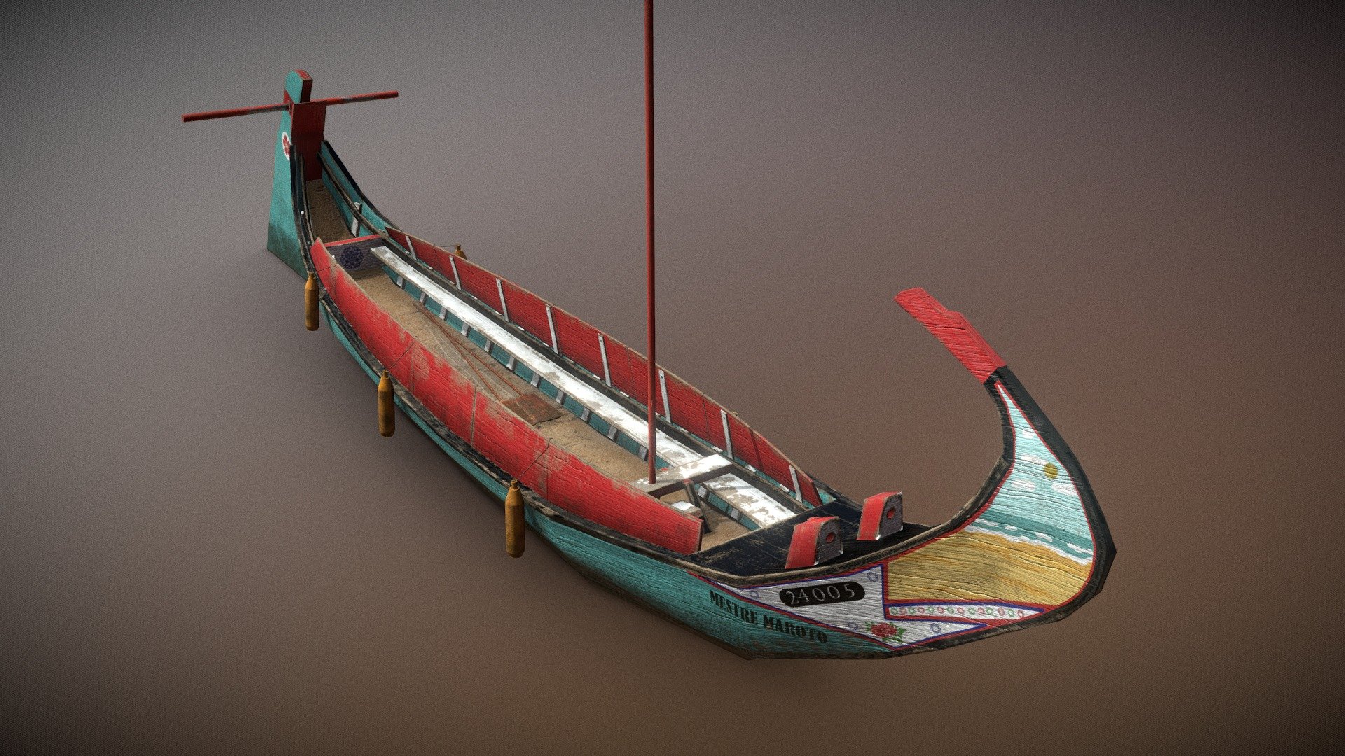 Moliceiro Aveiro - 3D model by André Bernardo (@andereberna) [6661978] - Sketchfab