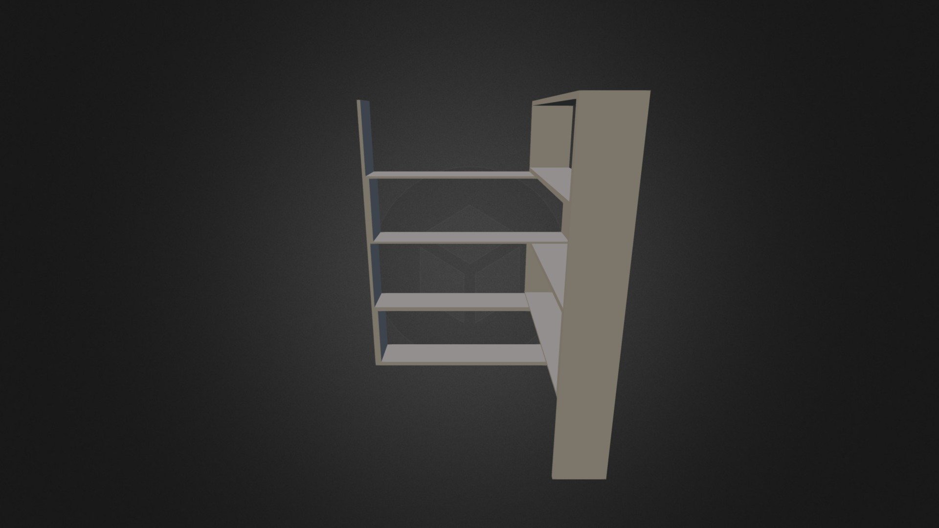 Bookcase 3D-004 - 3D model by coimbra.jac [666264a] - Sketchfab
