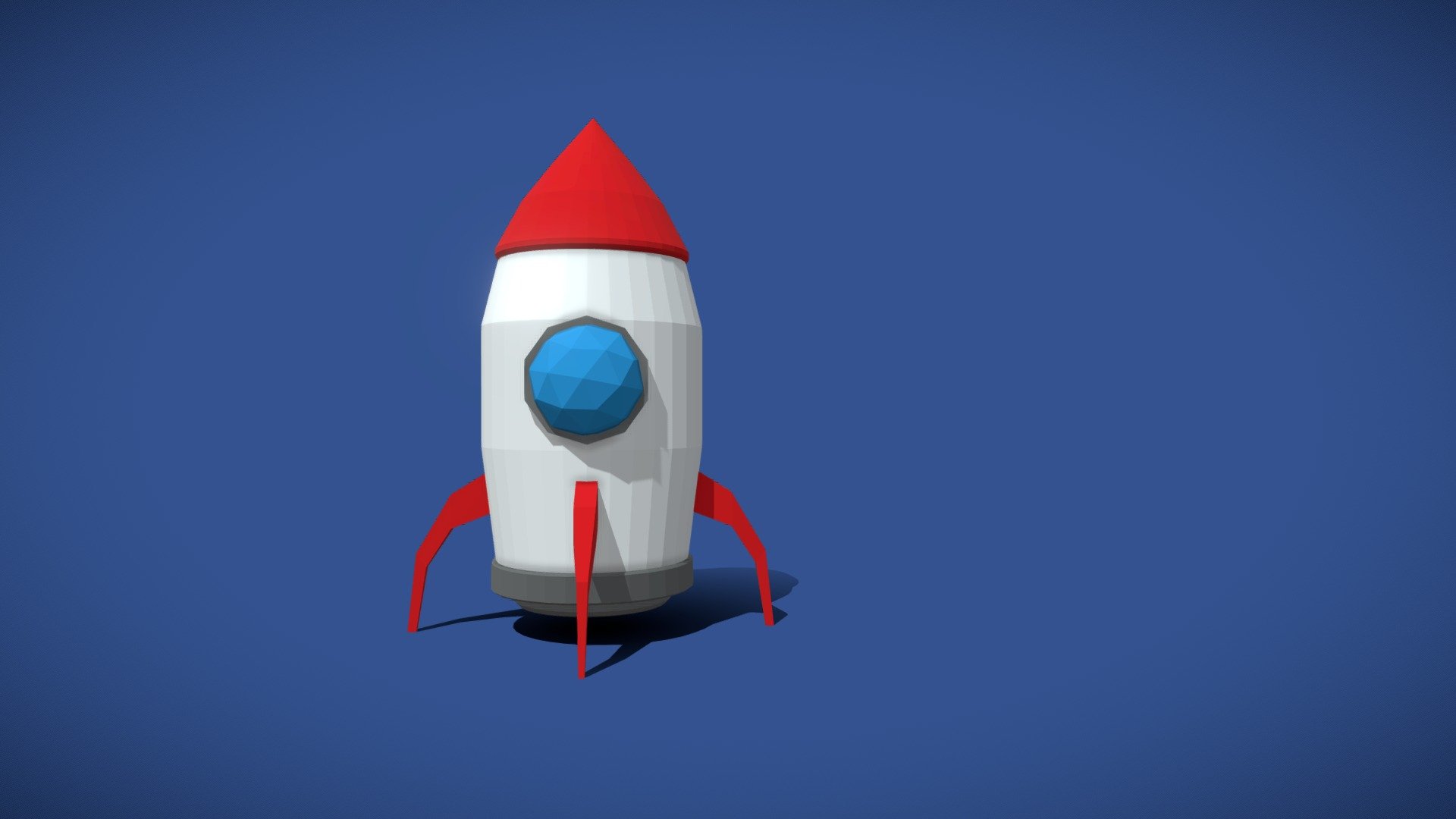 Stylized Low Poly Rocket 3D Model - Download Free 3D model by Rolikey ...