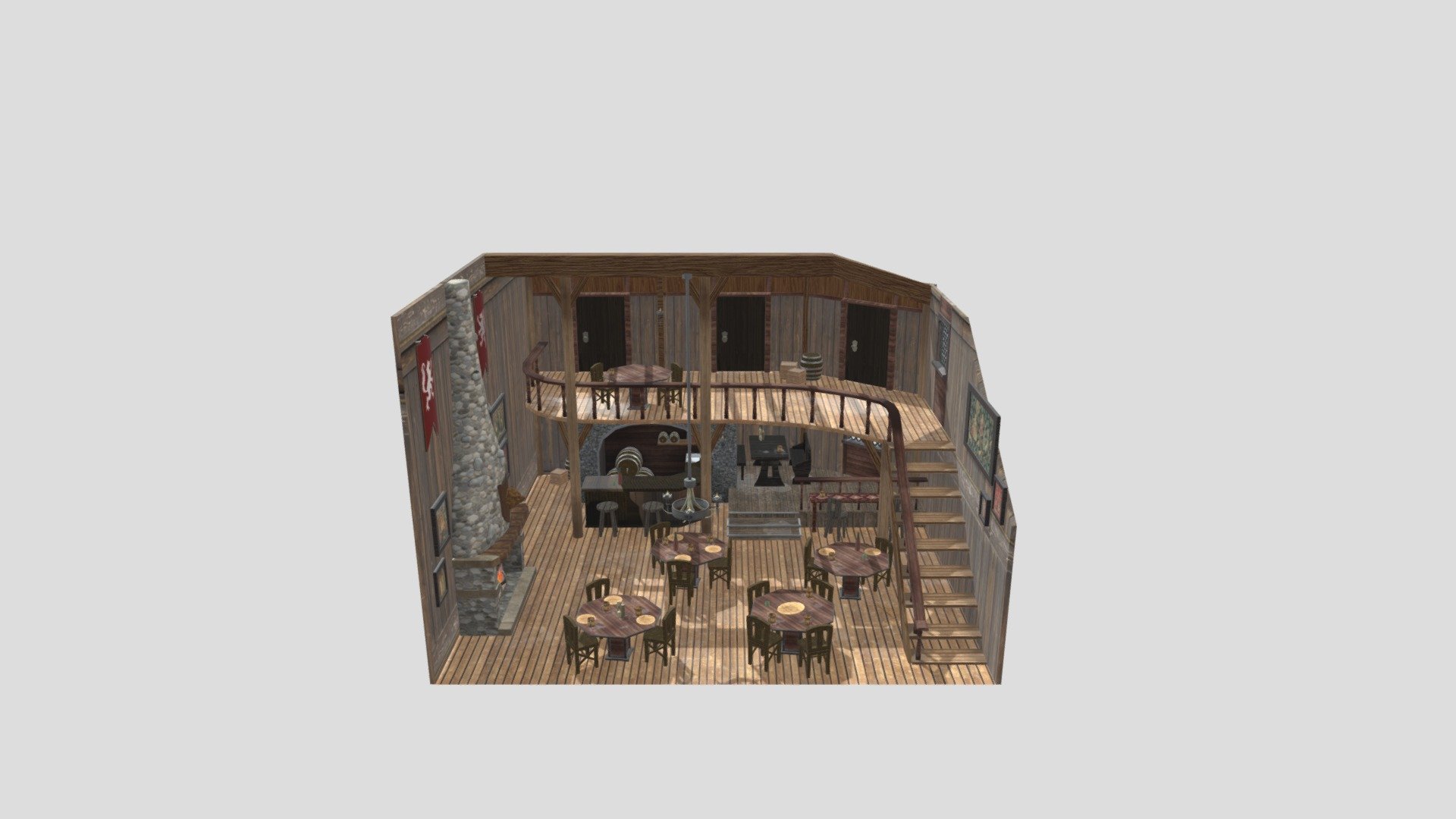 Tavern - 3D model by Savannah Oellrich (@savrannahandrael) [66676ae ...