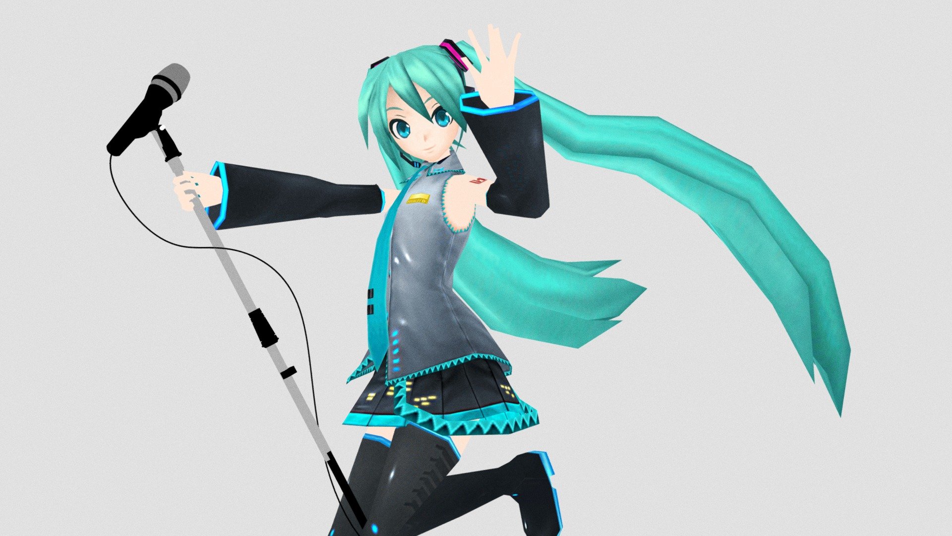 hatsune miku low poly - Download Free 3D model by 雨宮レン (@oscar3dmodel) [6668784] - Sketchfab