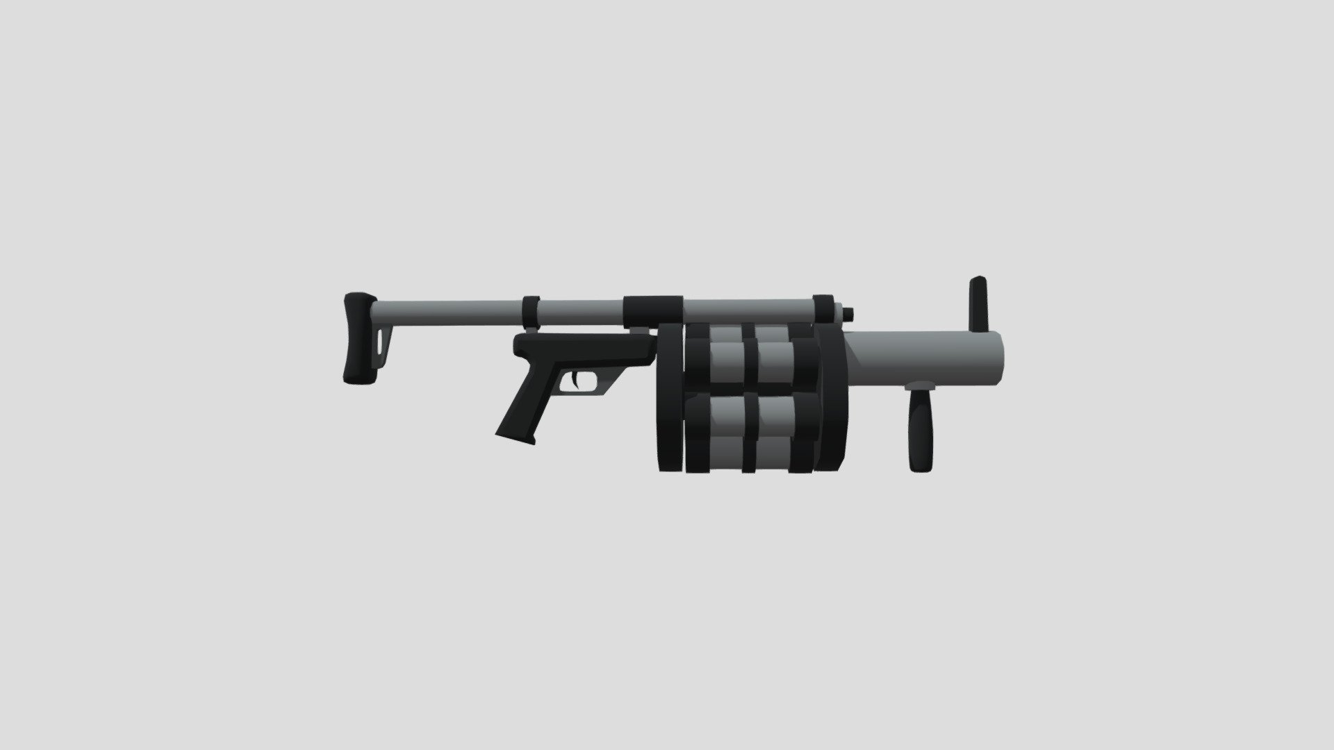 LowPoly Grenade Launcher Gun - 3D model by okaro.ir [666b3cc] - Sketchfab