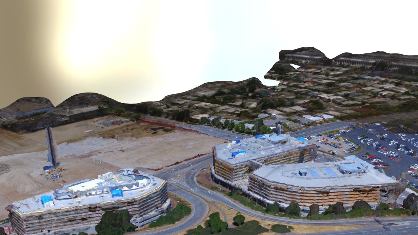Highway 101 South, San Mateo, Ca - 3D model by Sean (@seandronebase ...