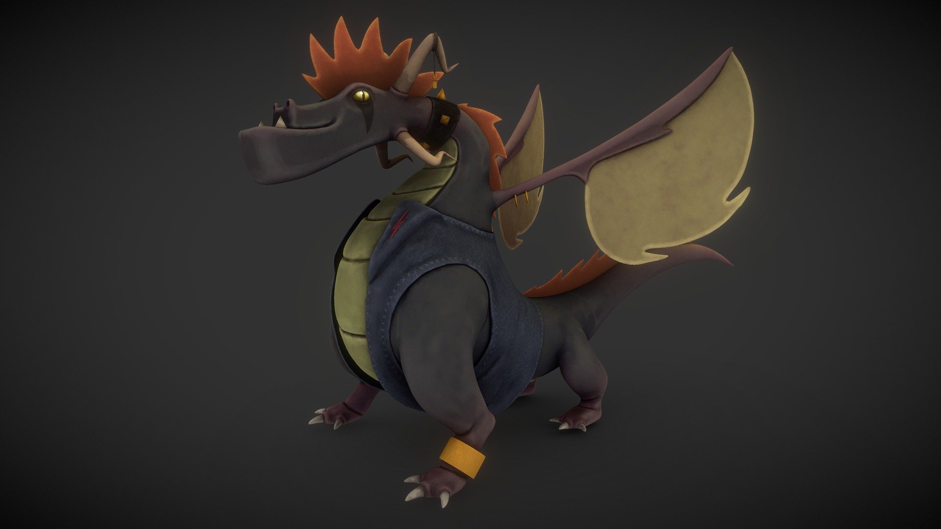 Uni Dragon Work - 3D model by Skeraxis_Studios [666c67a] - Sketchfab