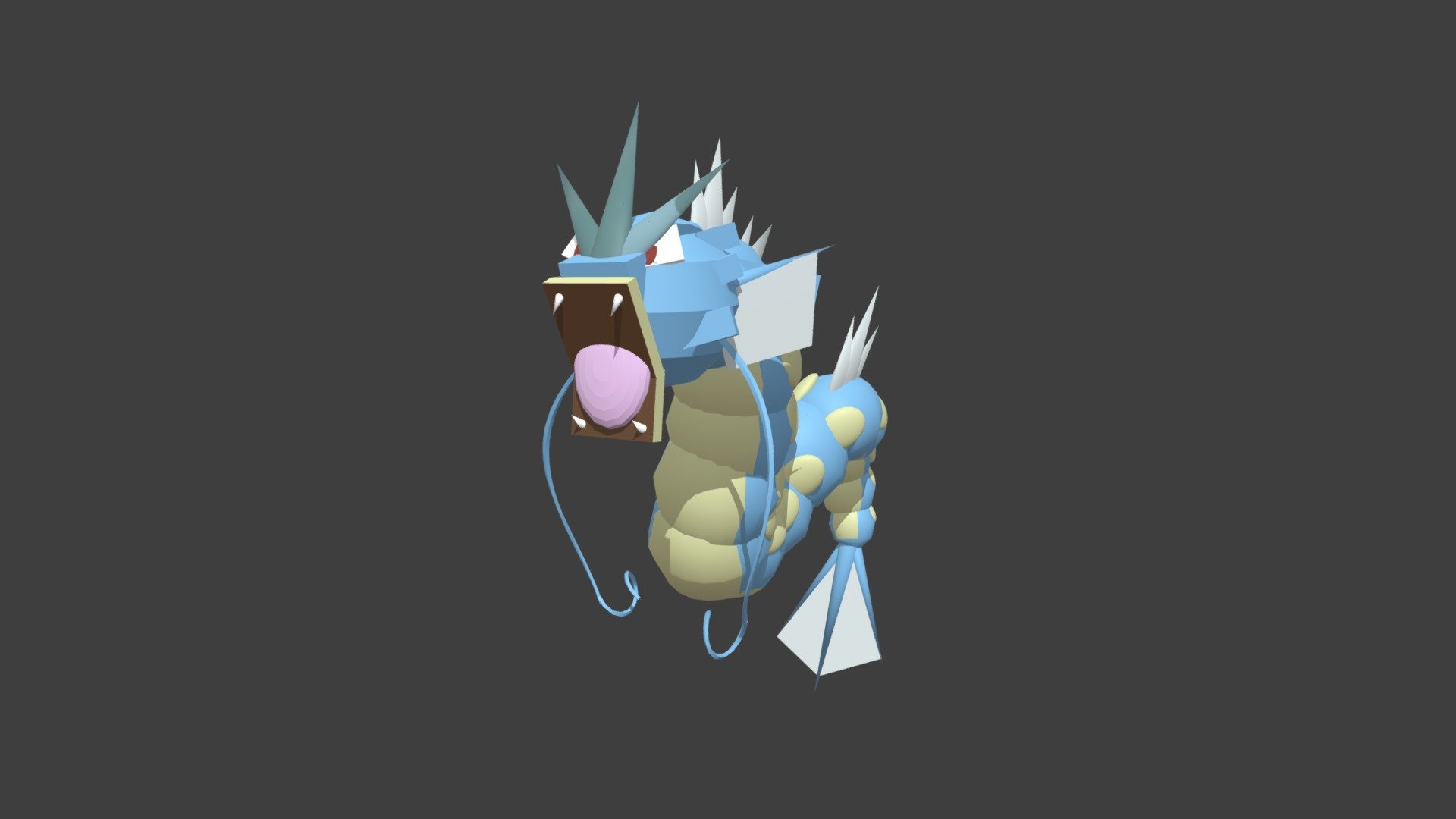 Week 34 - Gyarados - Download Free 3D model by Hinkypønk (@Hinkyponk ...