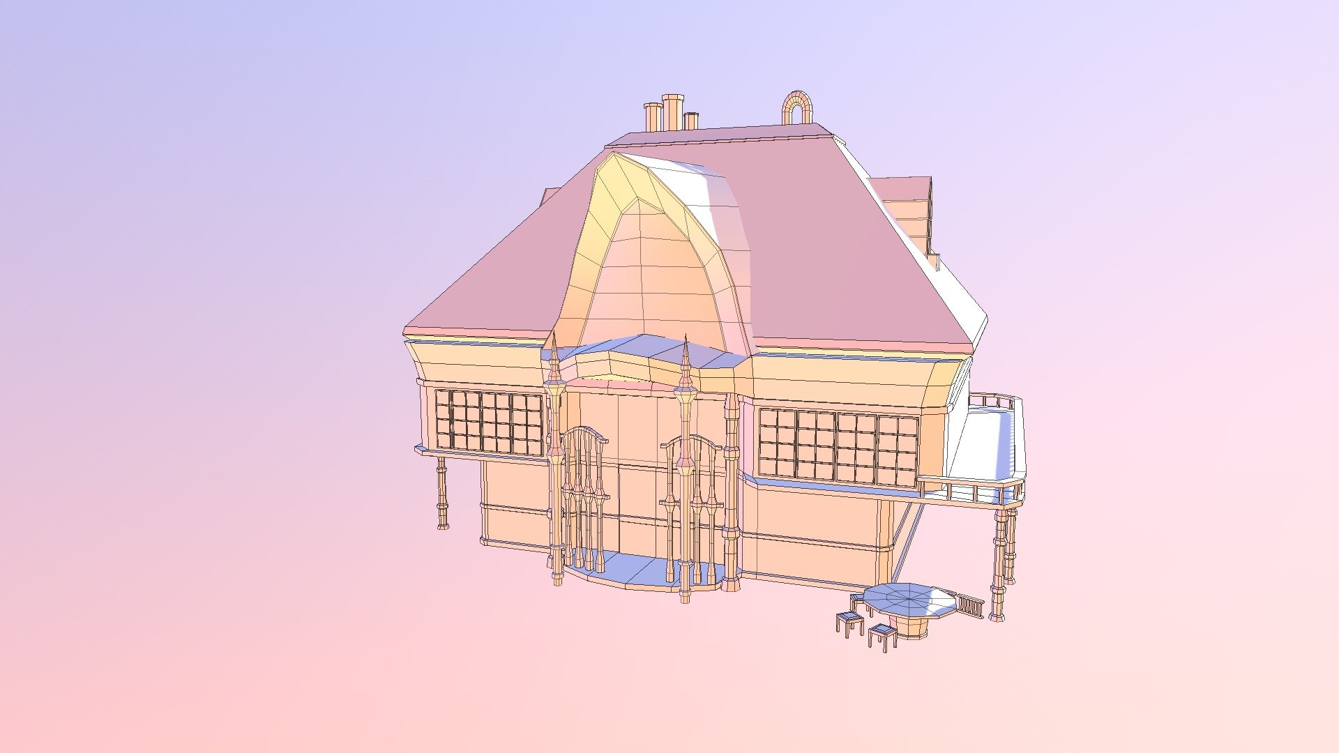Dream House - 3D model by Dr.Philip [666fdd3] - Sketchfab