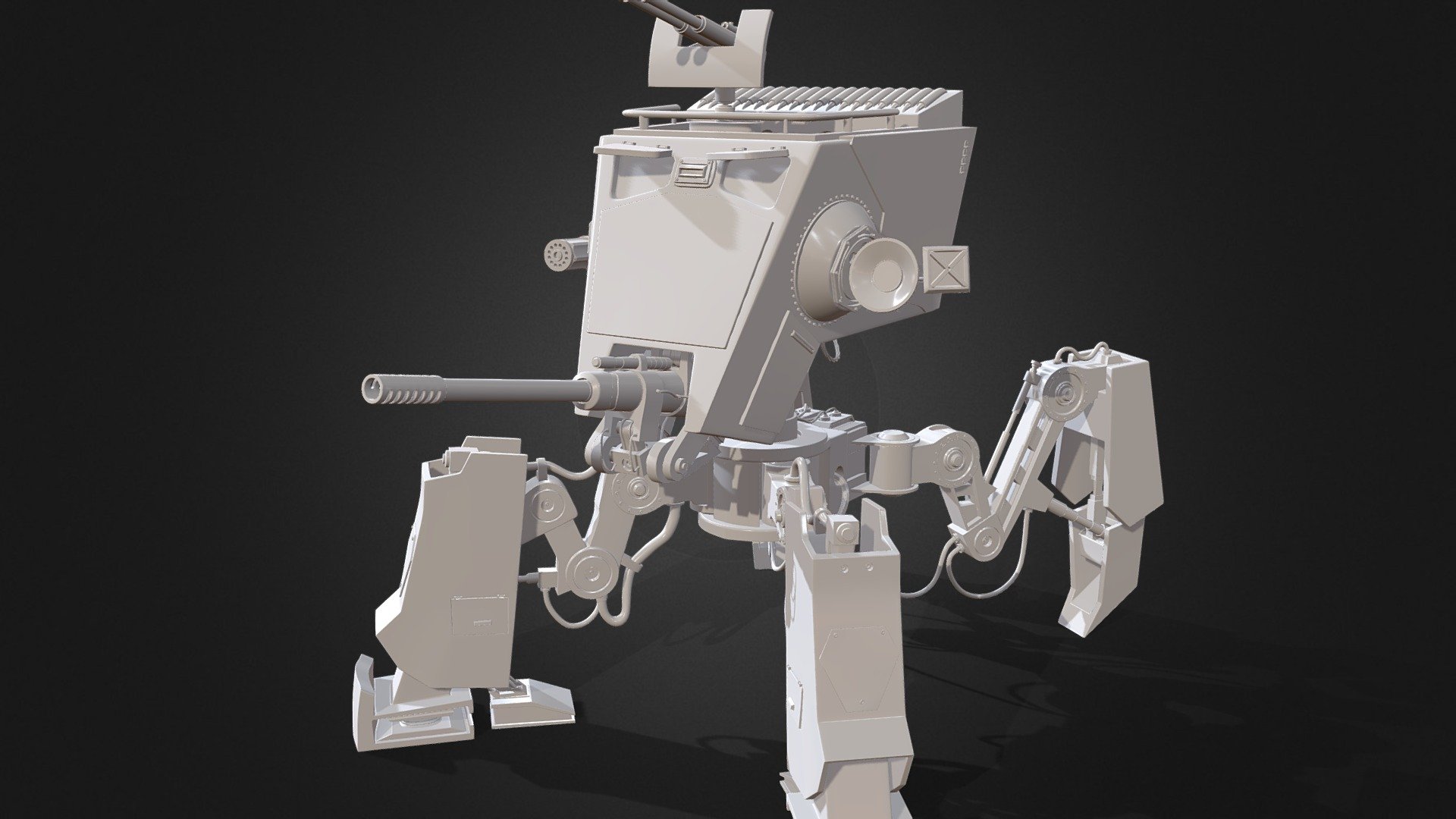 Mech AT-ST Star Wars - 3D model by LIFEvKIFE [6671b5a] - Sketchfab
