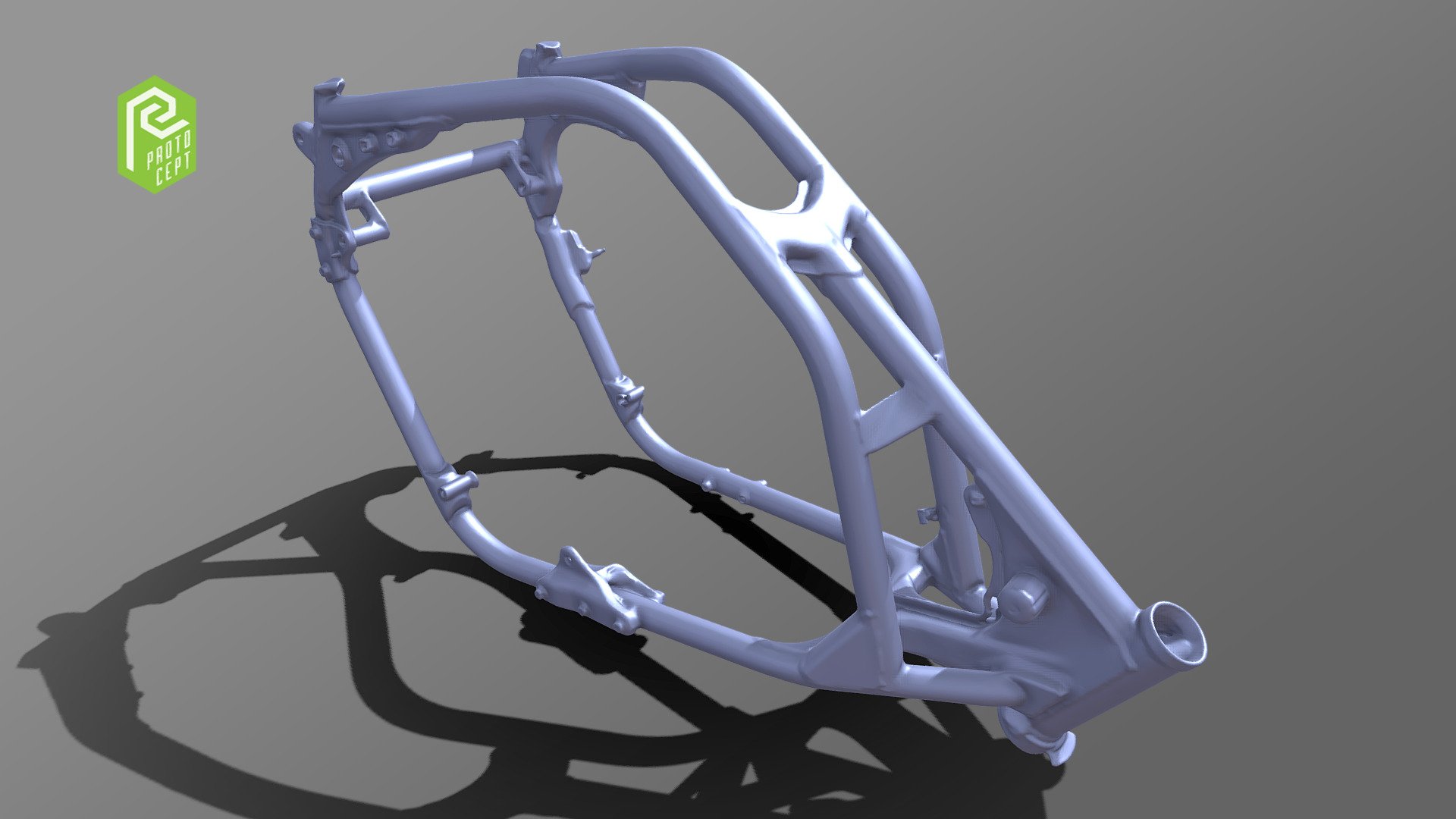 Honda 750 Frame - 3D model by Protocept [6675160] - Sketchfab