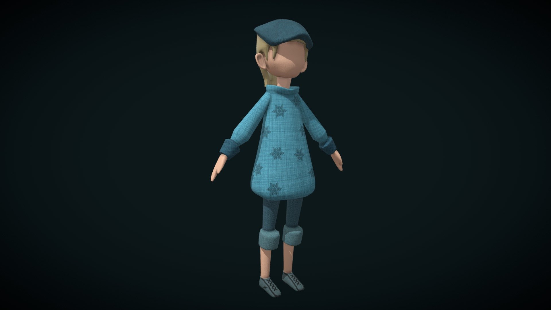 3D Character (Low Poly) - Download Free 3D model by Pranav_1603 ...