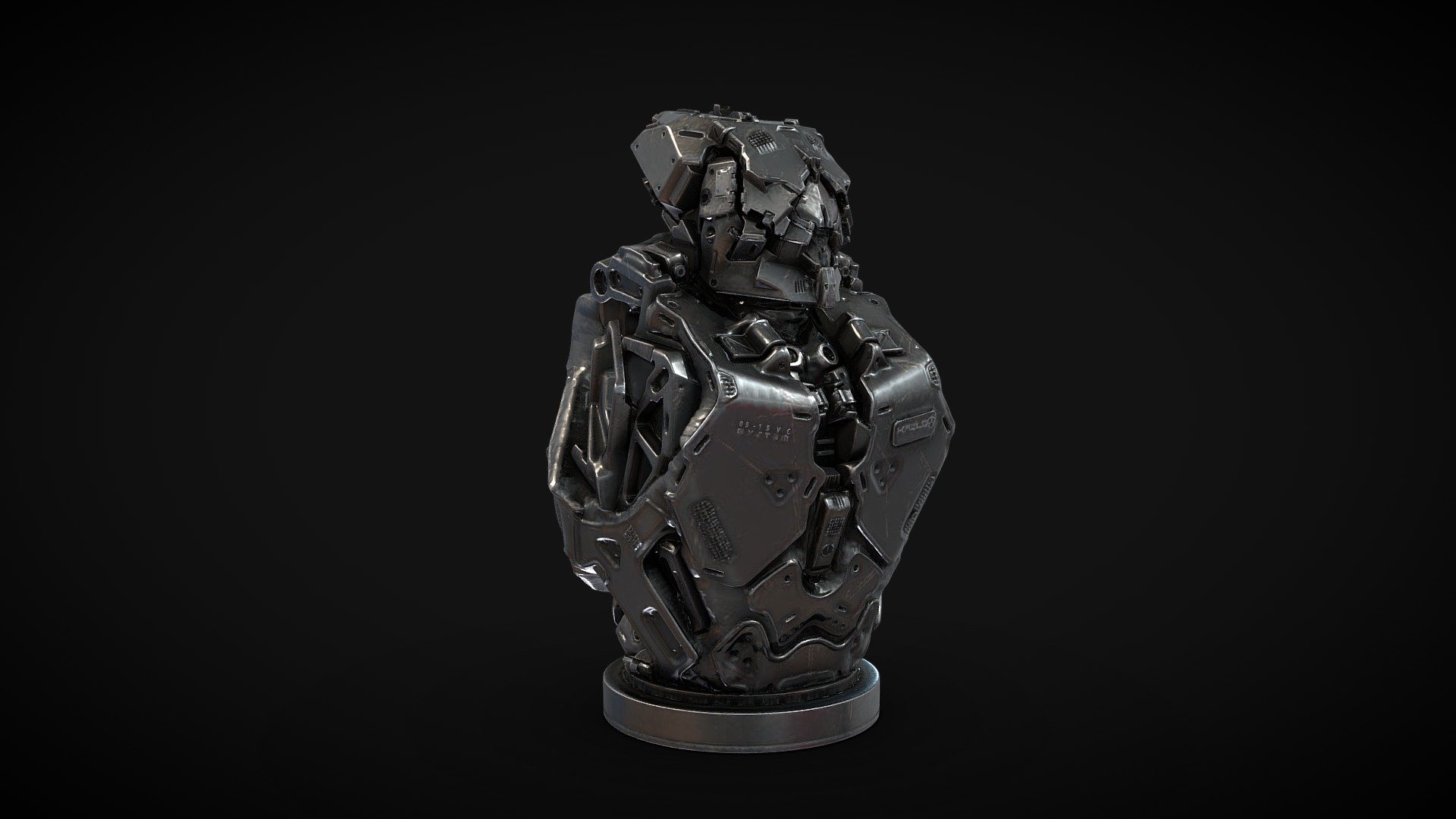 MECHA BUST - Buy Royalty Free 3D model by VANGCKI [66798ac] - Sketchfab ...