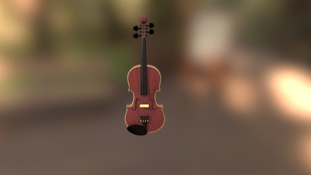 Stylized Violin - 3D model by garrettmckay [667f48f] - Sketchfab