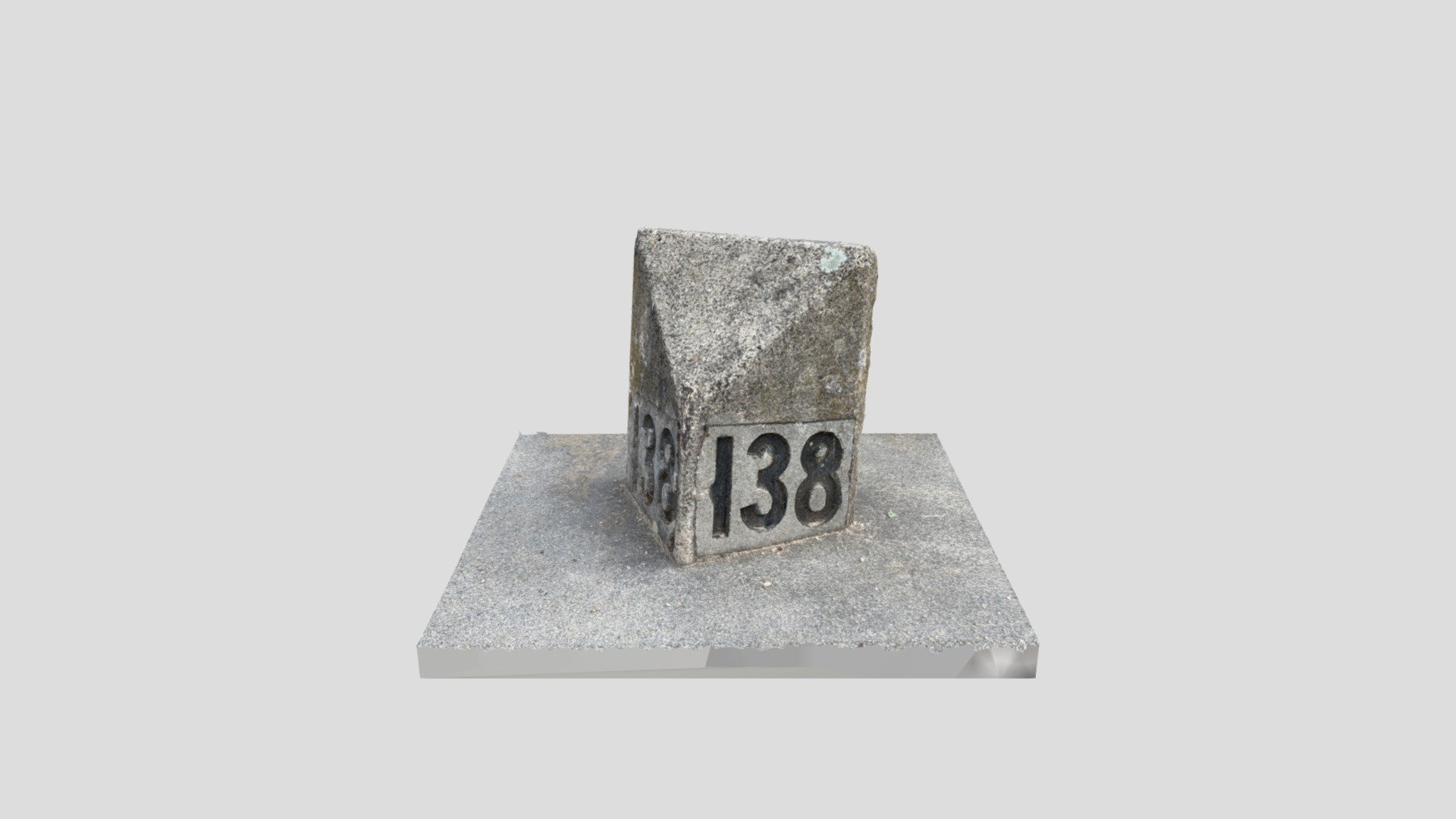 138 Stone Distance Marker - Download Free 3D model by Mechsoul [6680d79 ...