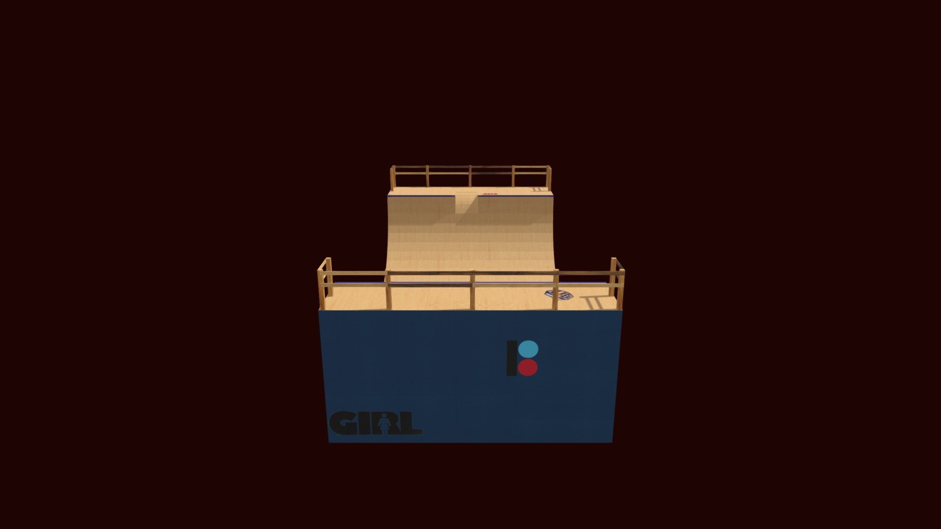 Halfpipe Textured Final - 3D model by calfian [6680db9] - Sketchfab