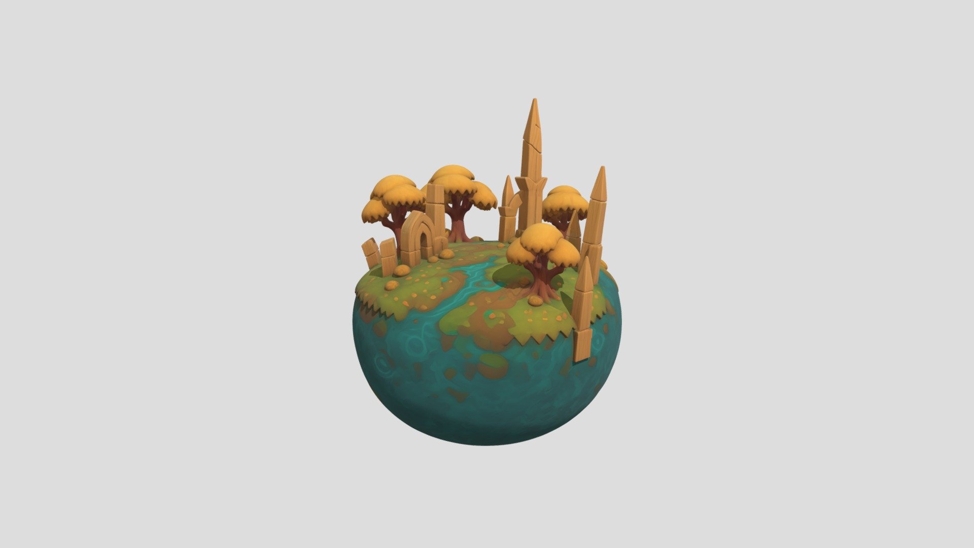 Grounded Planet - Download Free 3D model by klrxyz [66811fb] - Sketchfab