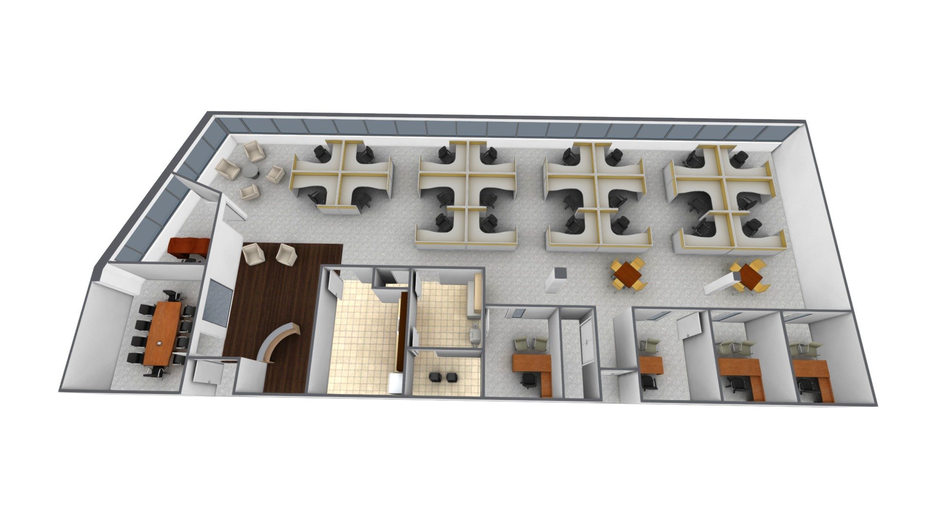 Hallmark Building - Ready-to-go suite 450 - 3D model by BECO [6684f21 ...