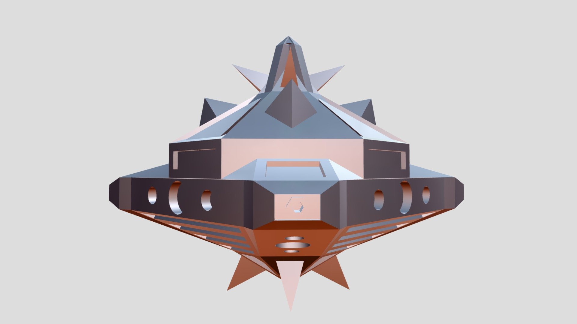 Spike Alien Battlestation - Download Free 3D model by Trockk (@Timrockk ...