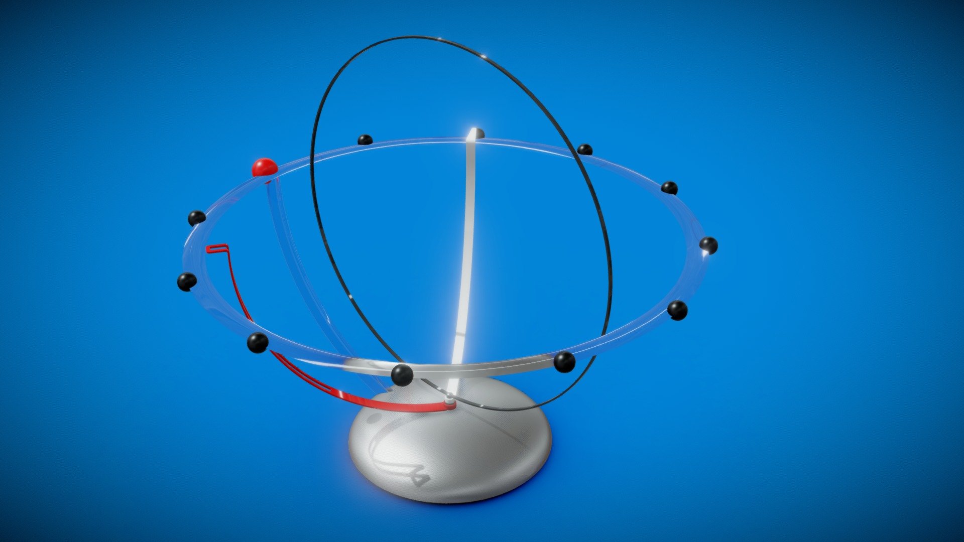 Pendulum design table clock - Download Free 3D model by Manuel Della ...