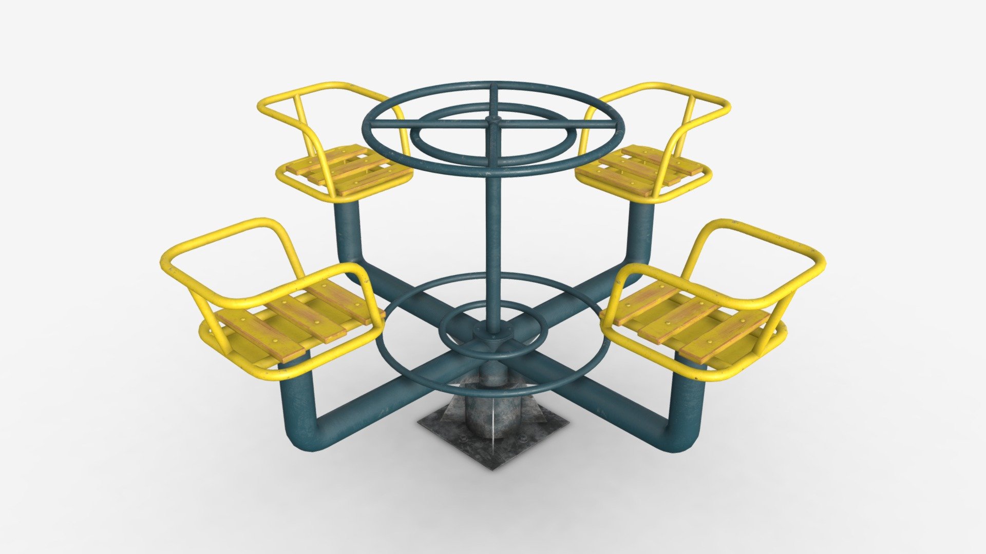 Merry-go-round 4-seat - Buy Royalty Free 3D model by HQ3DMOD ...