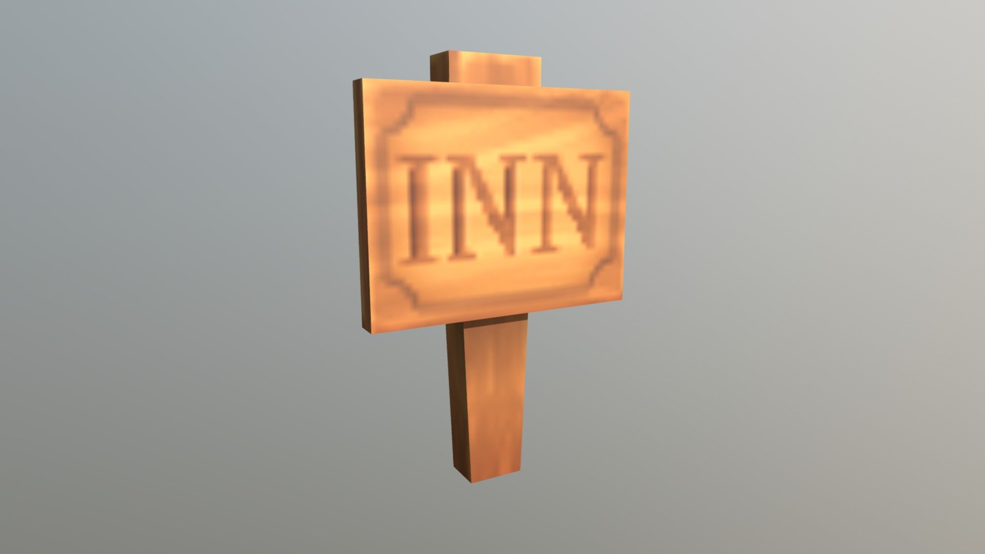 Signboard - INN - 3D model by SmileBoom_SGB [6686e7a] - Sketchfab