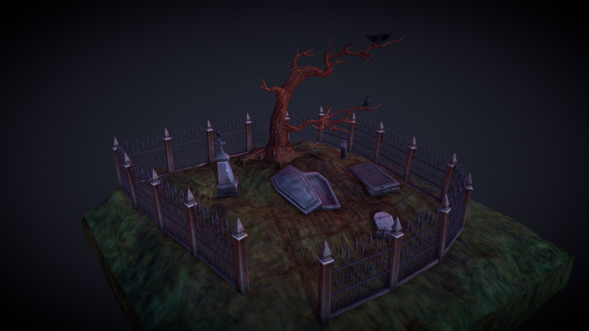 Headstone - Graveyard - 3D model by Giulia_ Stanzial (Juju) (@Giulia ...