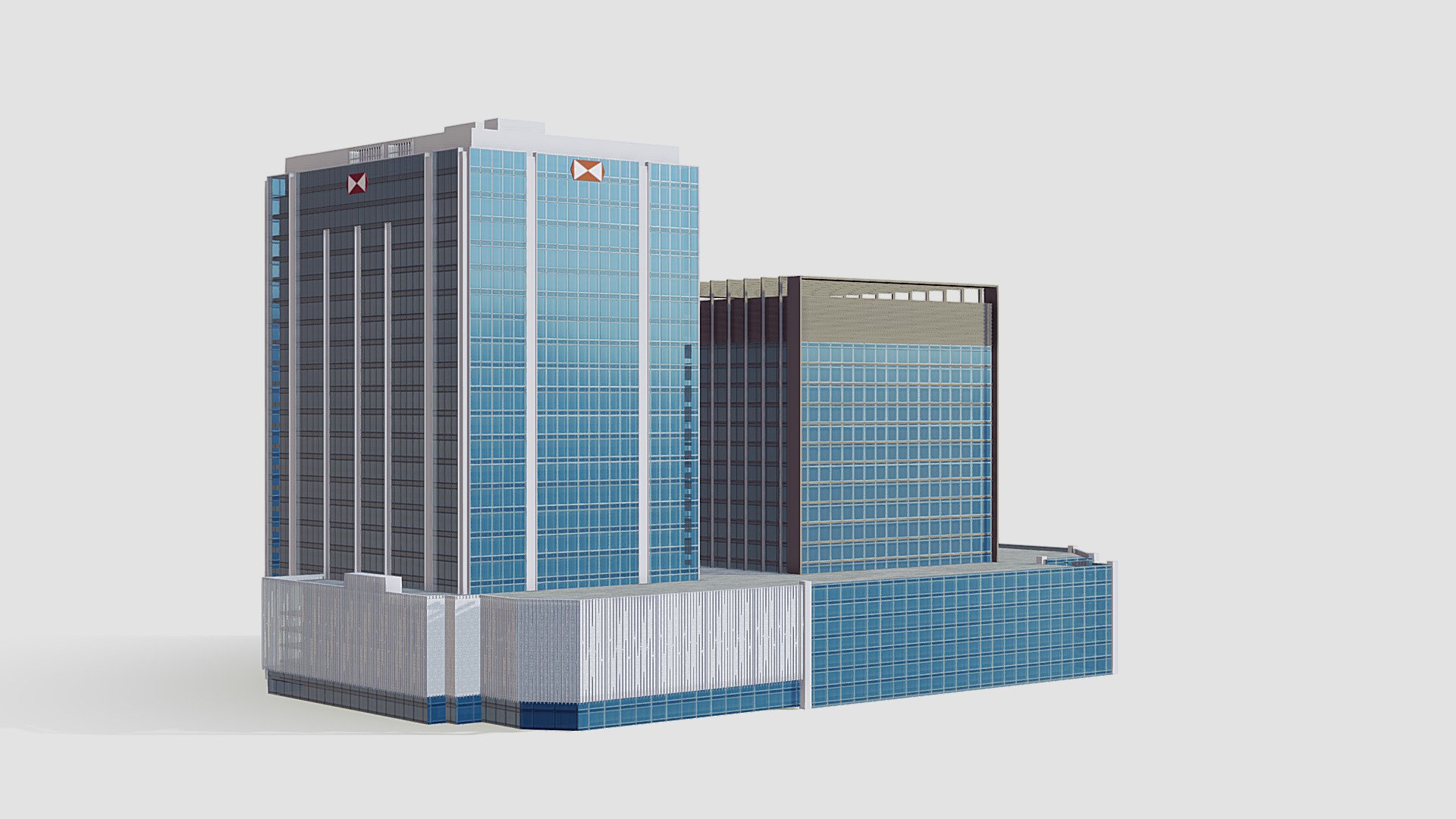 HSBC Tower - Dubai - Buy Royalty Free 3D model by 1Quad (@1.Quad ...